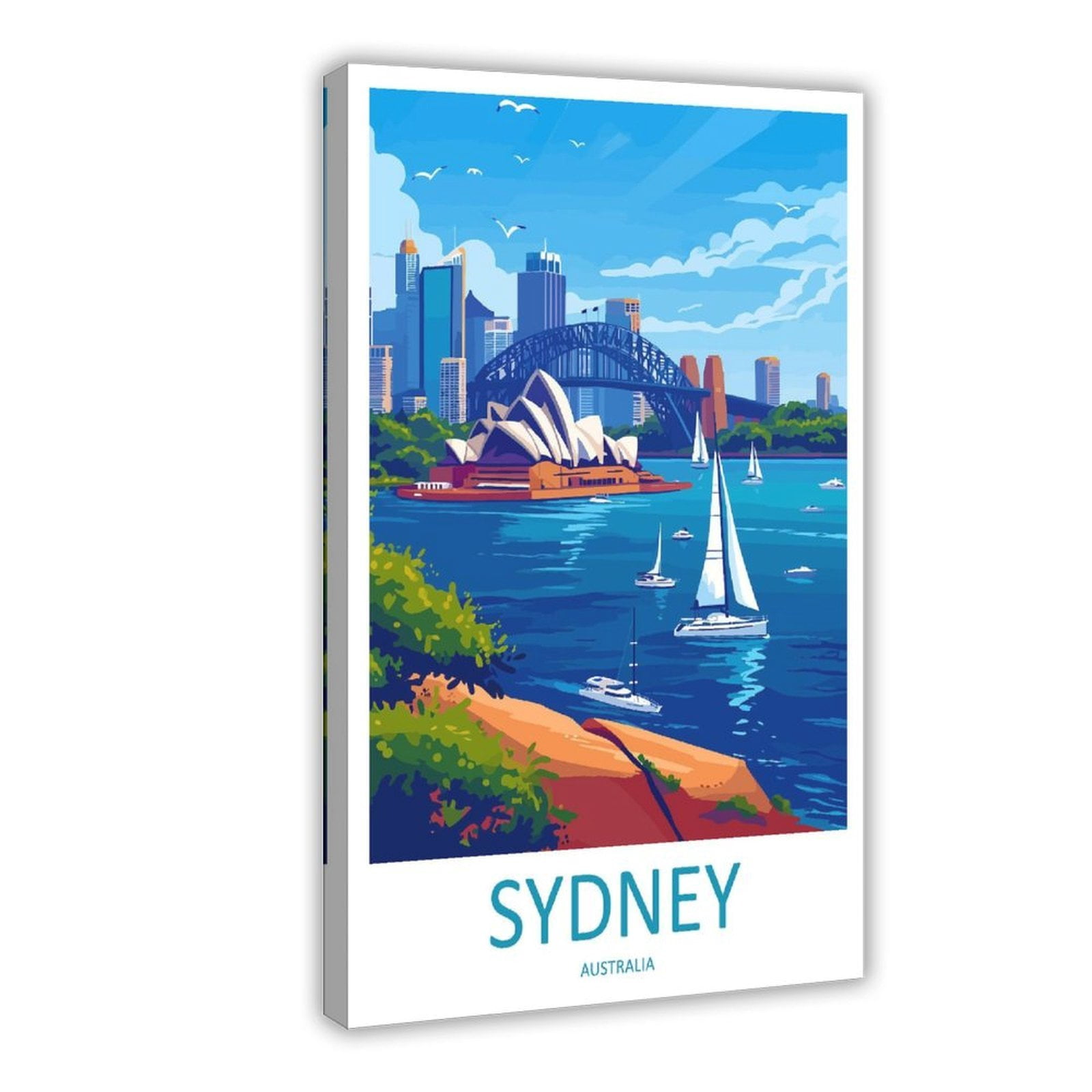 CFIOZYOS Sydney Opera House Travel Print Sydney Décor Sydney Australia ...