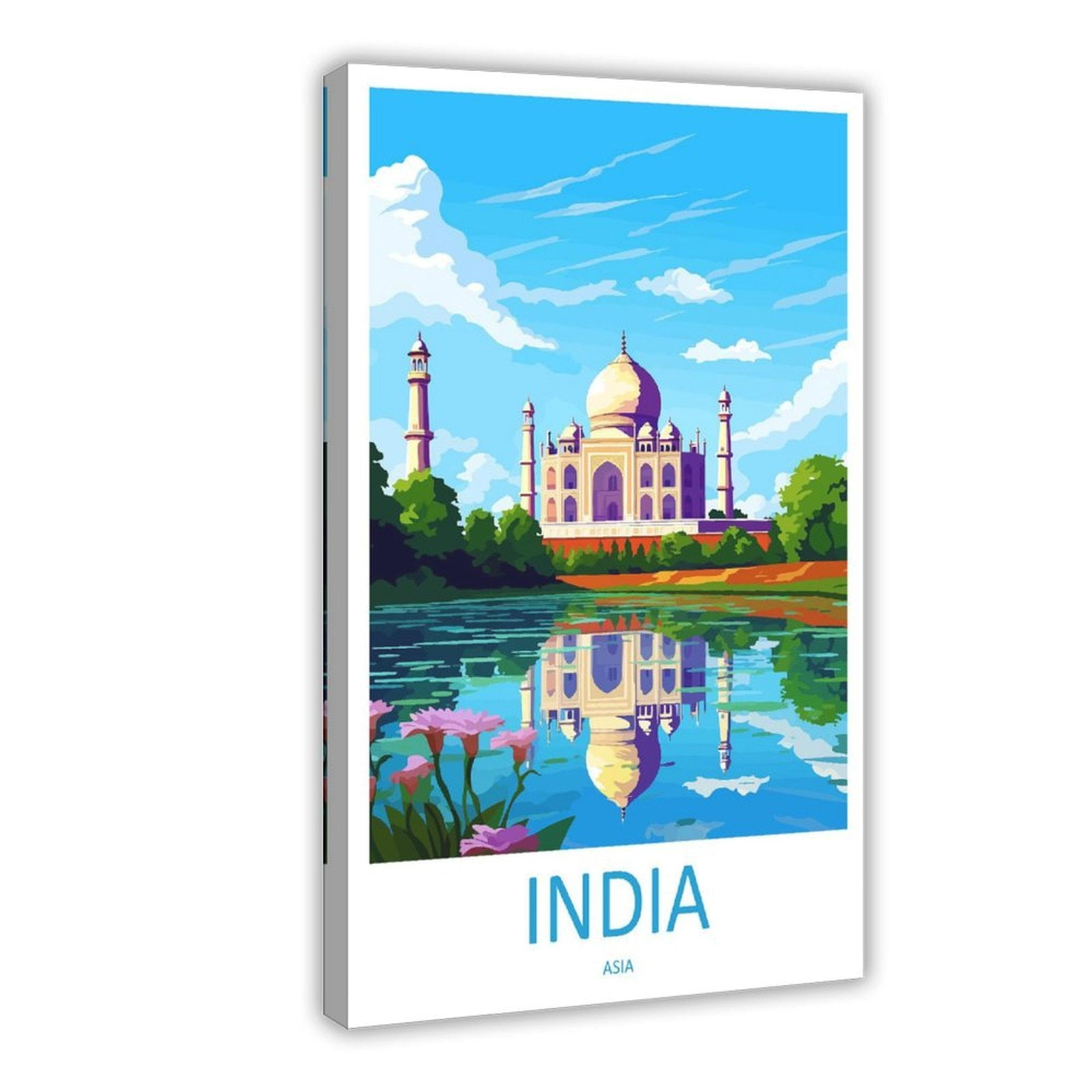CFIOZYOS Taj Mahal Agro Travel Print Taj Mahal Agro Décor Taj Mahal ...