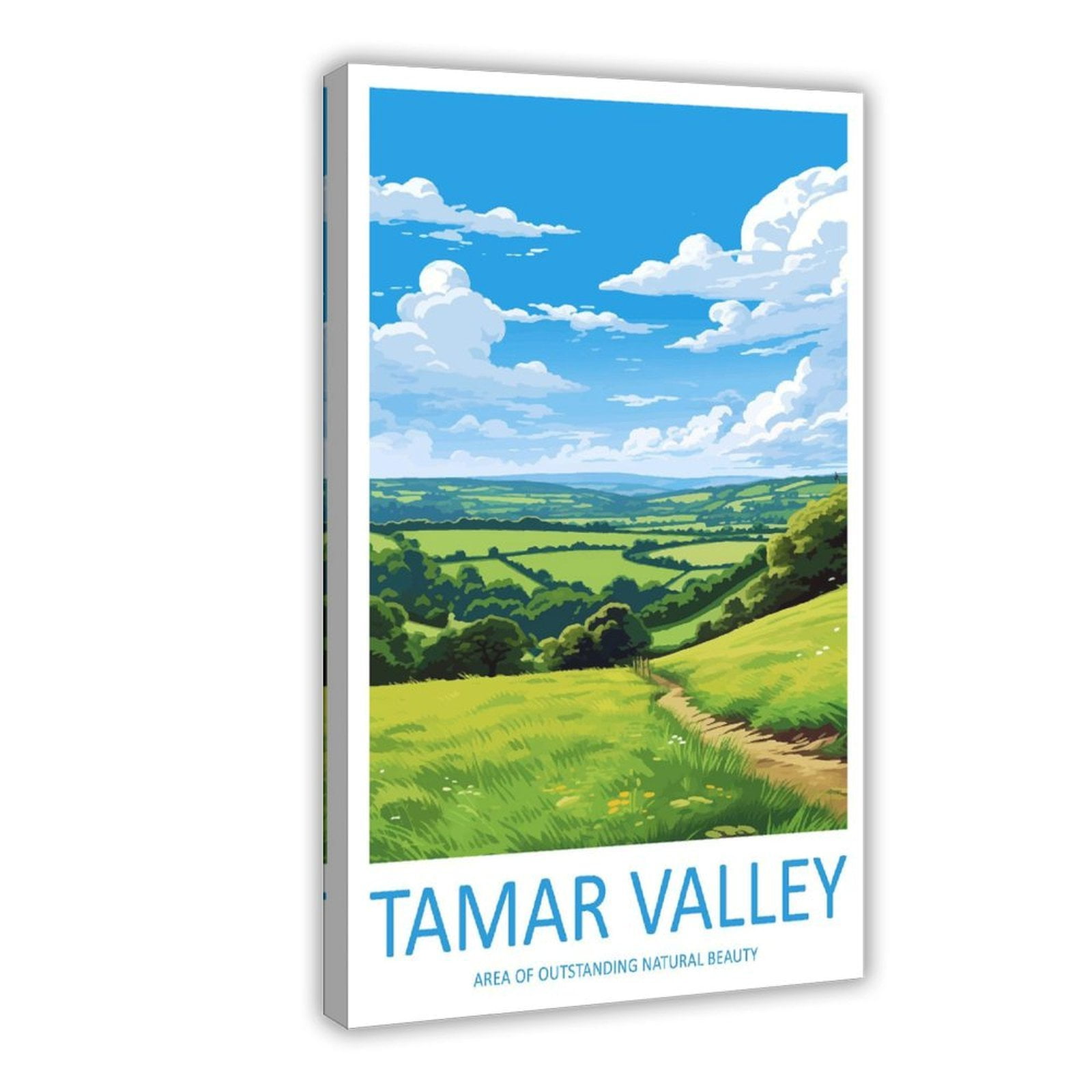 CFIOZYOS Tamar Valley Travel Print Tamar Valley Decor Tamar Valley AONB ...