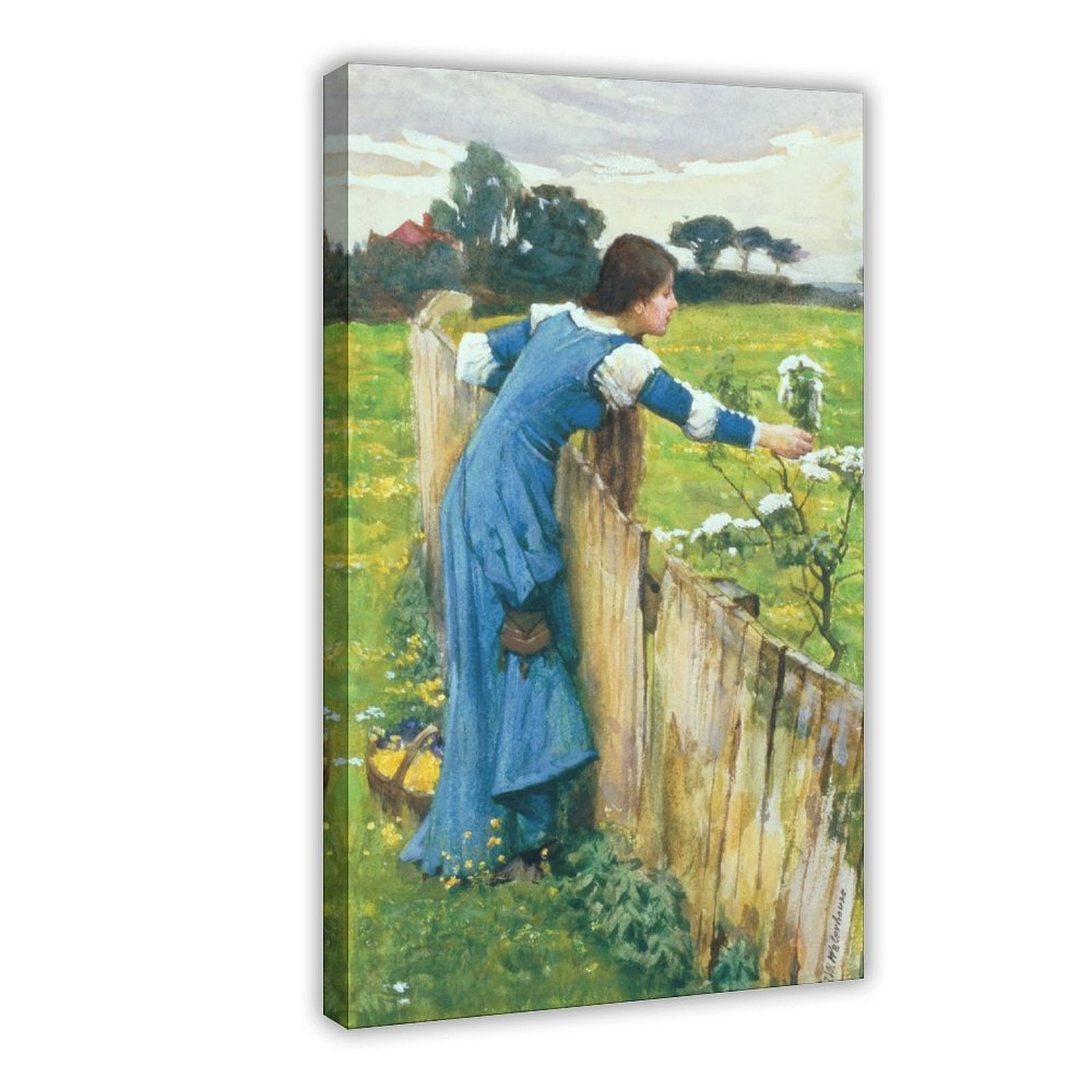 CFIOZYOS The Flower Picker by John William Waterhouse Canvas Poster ...