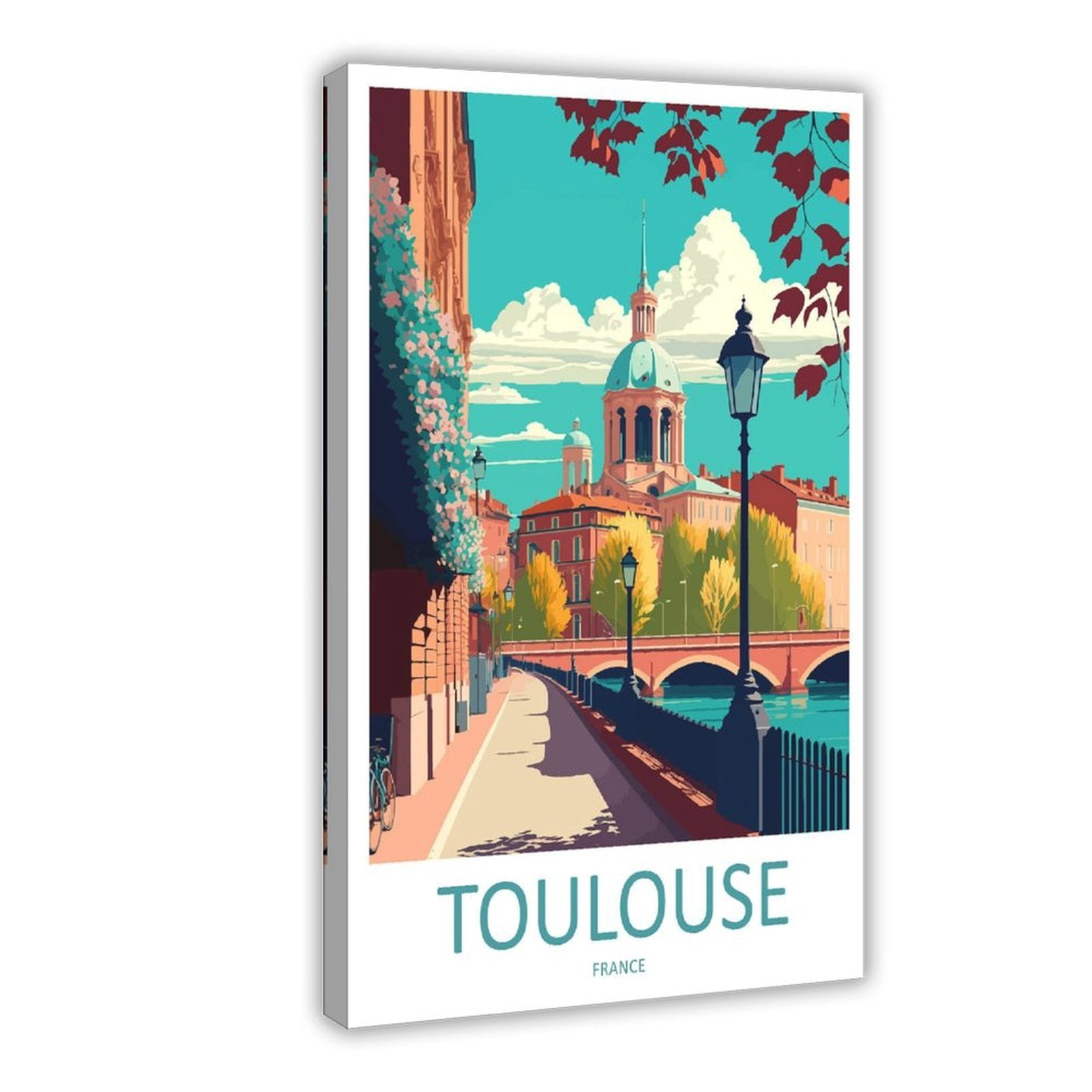 CFIOZYOS Toulouse Travel Print Toulouse Decoration Toulouse France ...