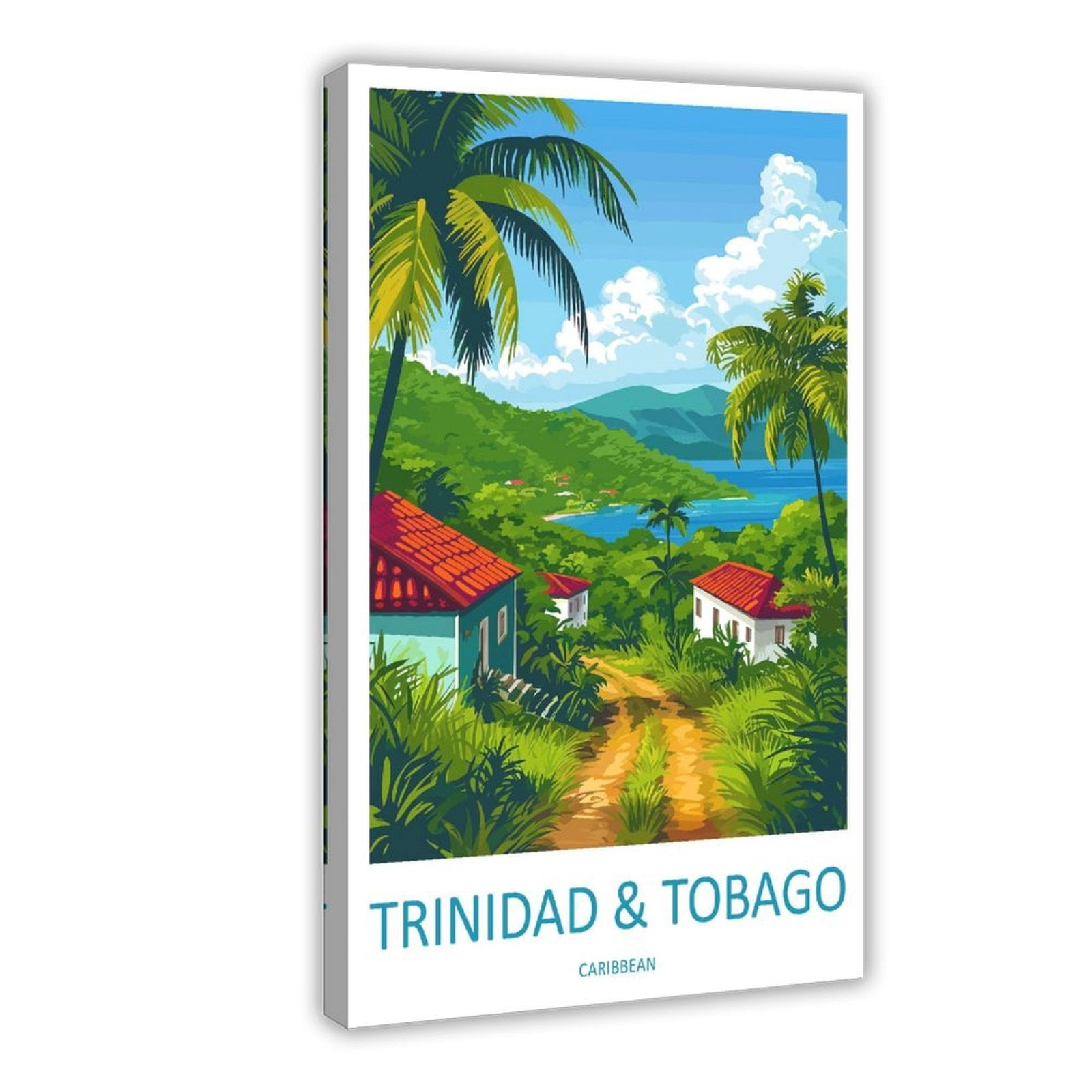 CFIOZYOS Trinidad And Tobago Travel Print Trinidad And Tobago Décor ...