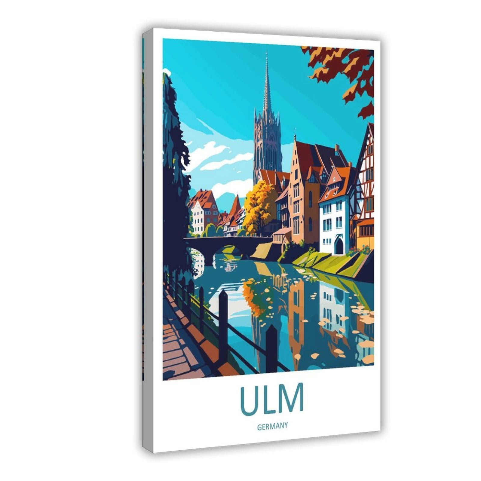 CFIOZYOS Ulm Travel Print Ulm Décor Ulm Germany Gift Ulm Art Travel ...