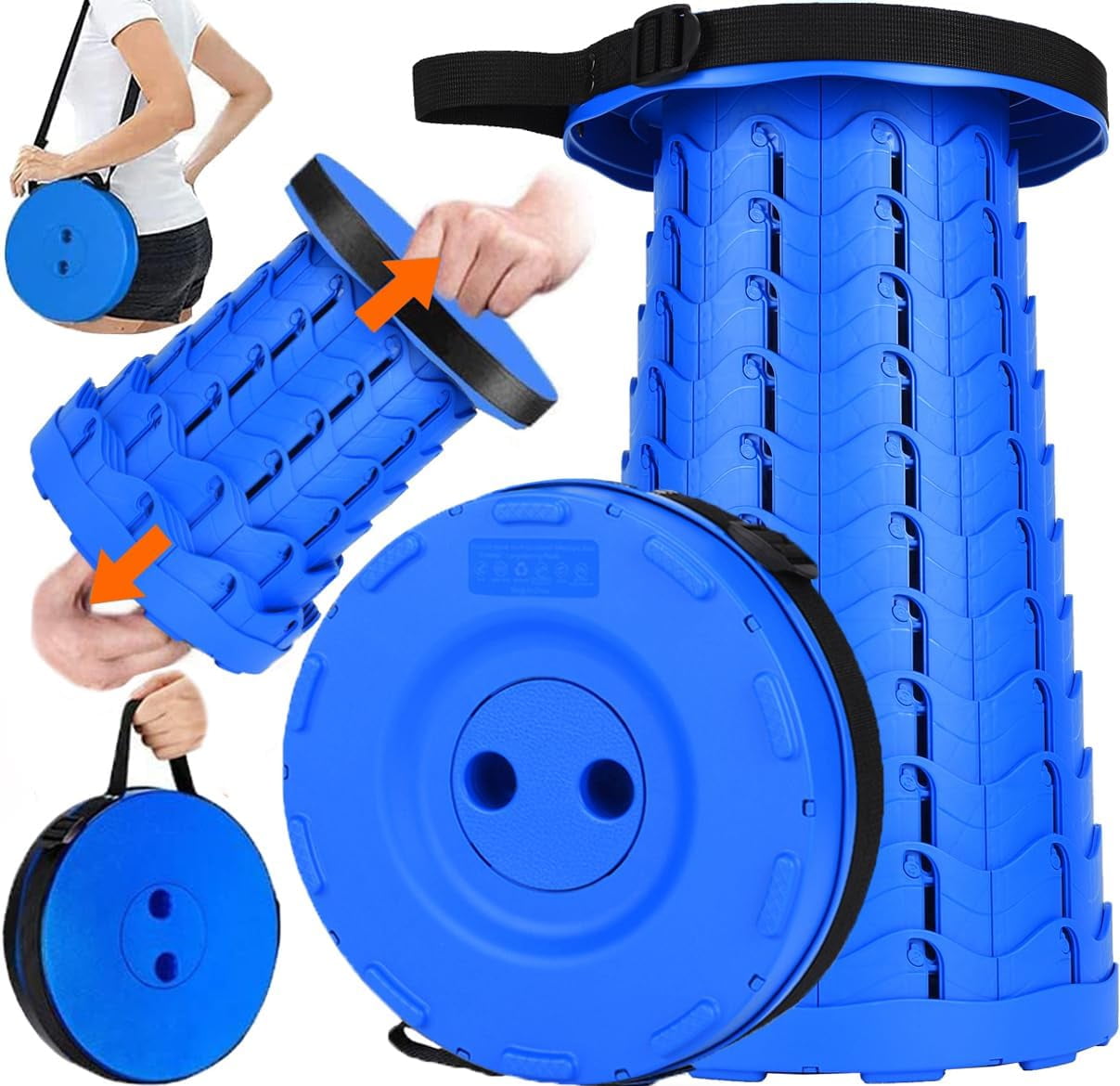 CFIOZYOS Upgraded Collapsible Stool, 400lbs Max Weight, Lightweight But ...