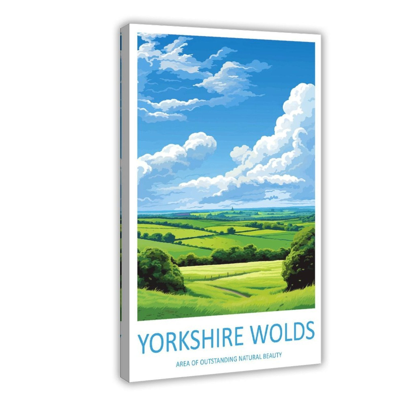 CFIOZYOS Yorkshire Wolds Travel Print Yorkshire Wolds Decor Yorkshire ...