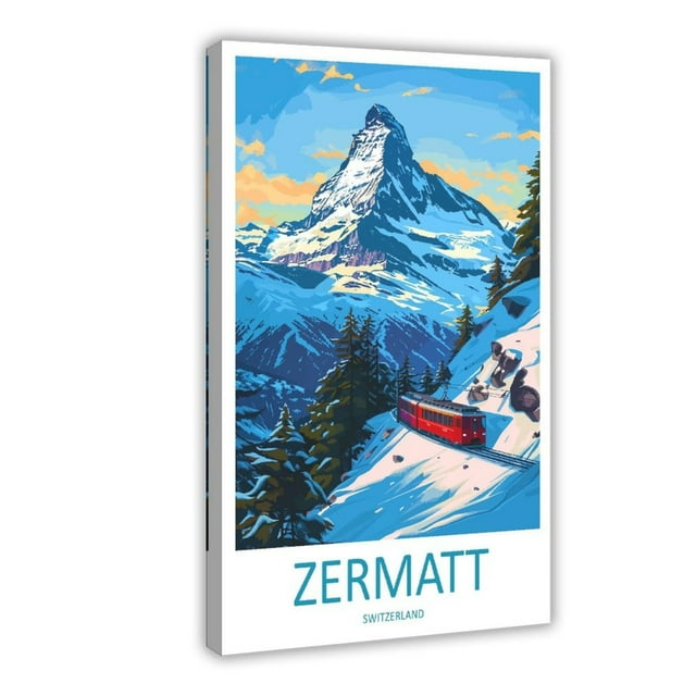 CFIOZYOS Zermatt Travel Print Zermatt Décor Zermatt Ski Gift Zermatt ...