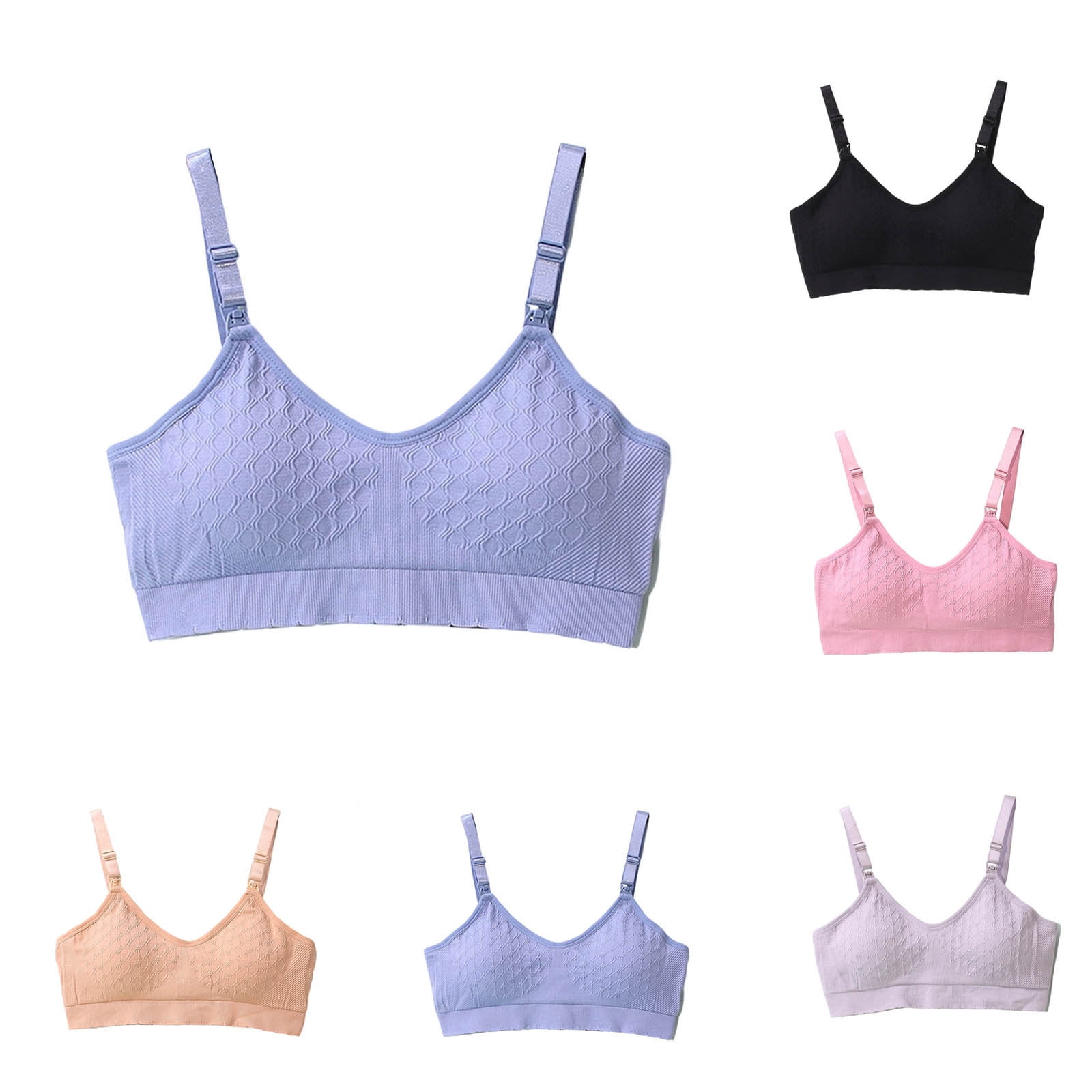 CFLVAEK Bras for Women Breathable Wireless Push Up Bra Comfortable ...