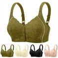 CFLVAEK Front Closure Bras for Women Plus Size Wireless Adjustable ...