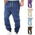 CFLVAEK Men's Big and Tall Sweatpants Casual Elastic Bottom Workout Pants Drawstring Elastic ...