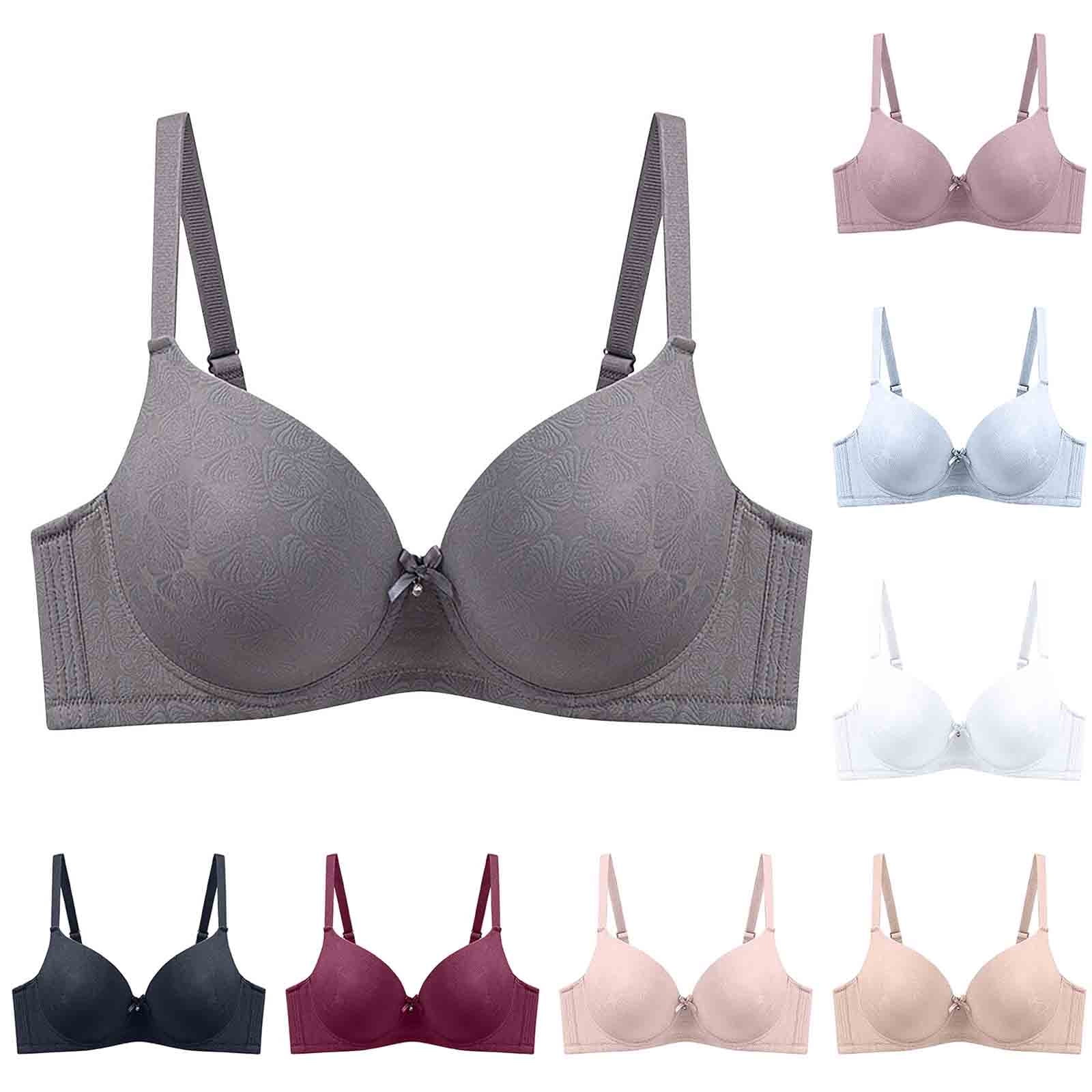 CFLVAEK Plus Size Bras for Women Underwire Push Up Everyday Bra Comfort ...