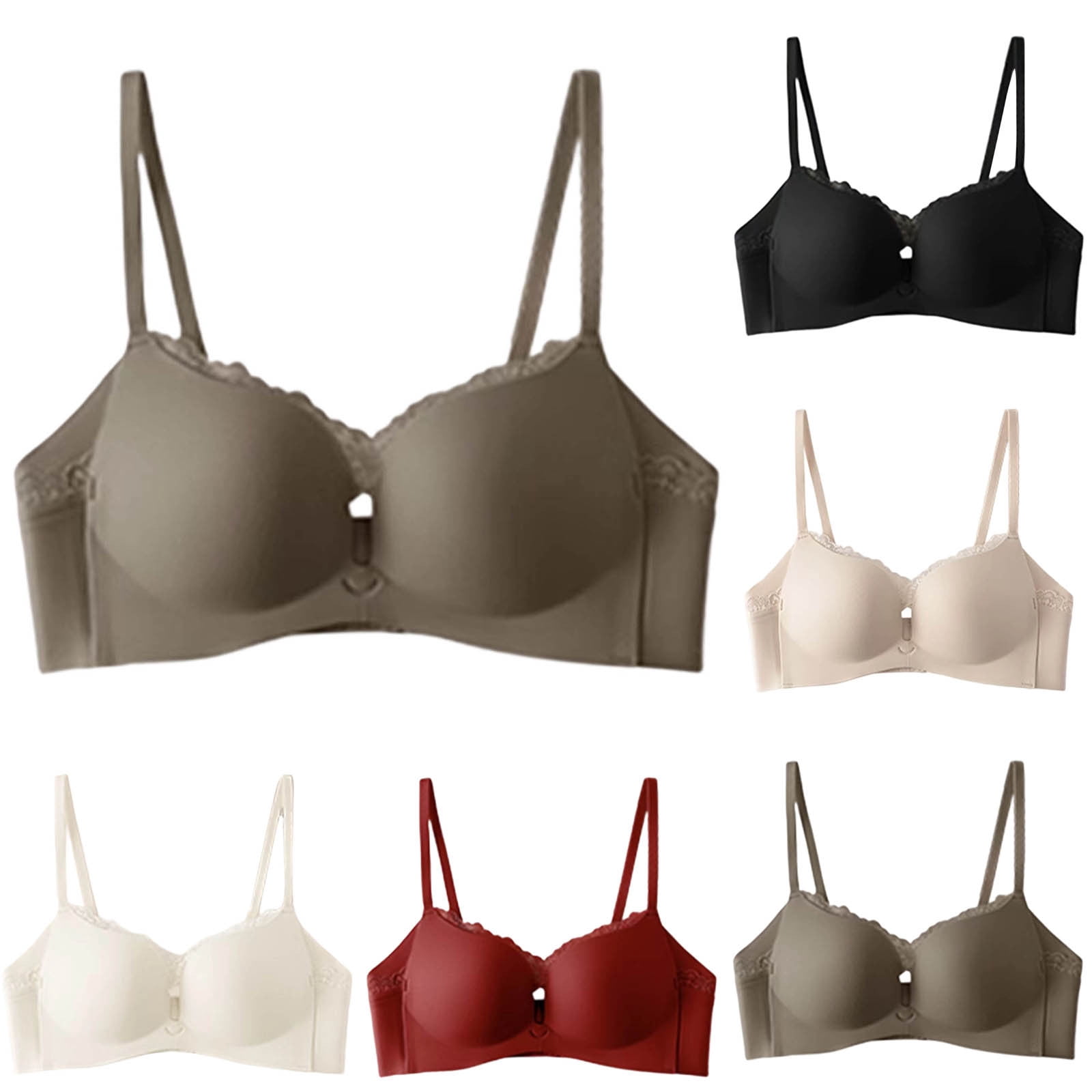 CFLVAEK Seamless Bras for Women No Underwire Spaghetti Straps T Shirt ...