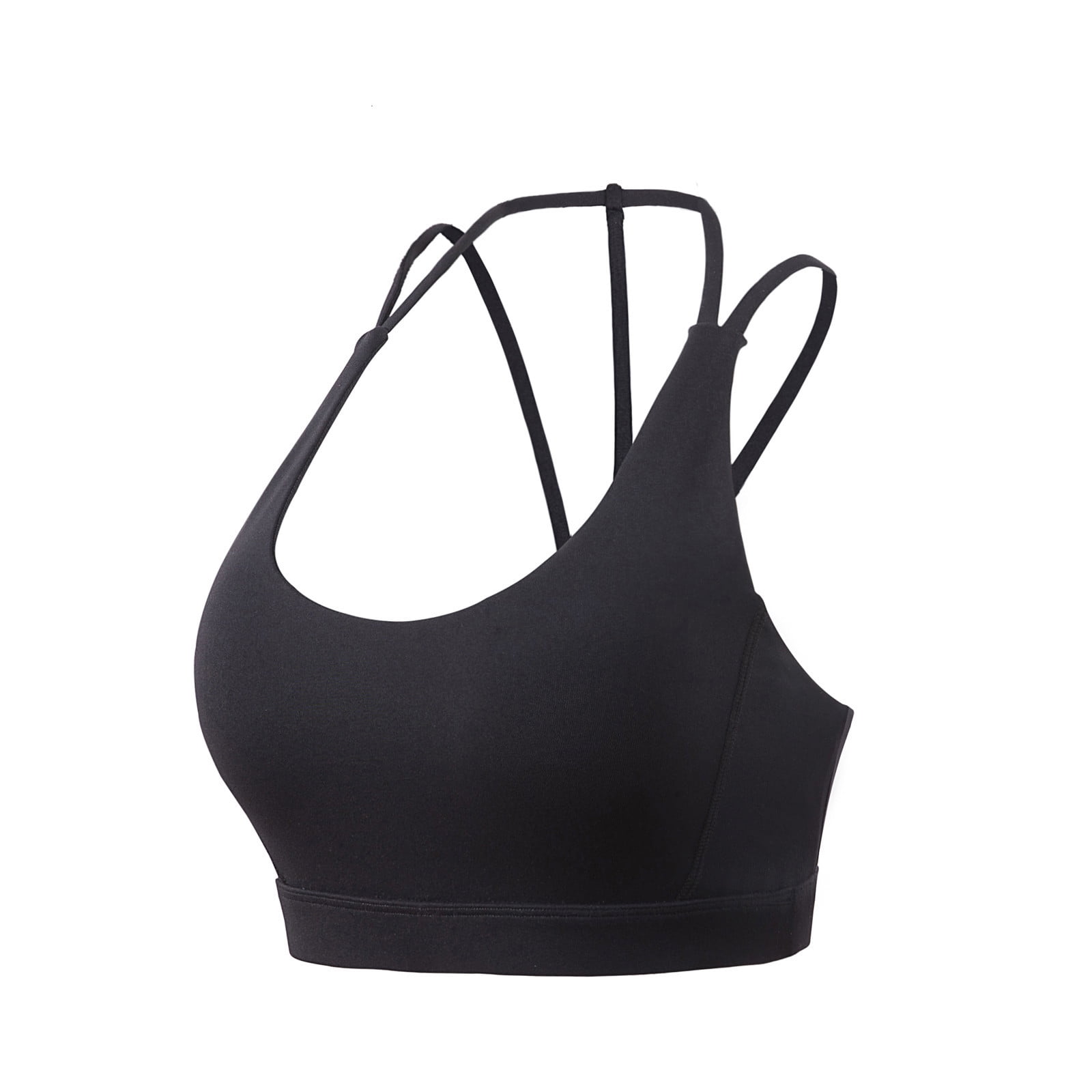 CFLVAEK Women Cami Bra with Slit Strappy Moisture Wicking Gym Sports ...
