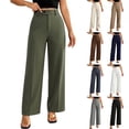 CFLVAEK Work Pants for Women Business Casual Straight Leg Slacks Pant ...