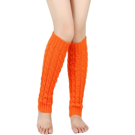 CFMIURAN Leg Warmers for Women Knee High Cable Knit Warm Thermal ...