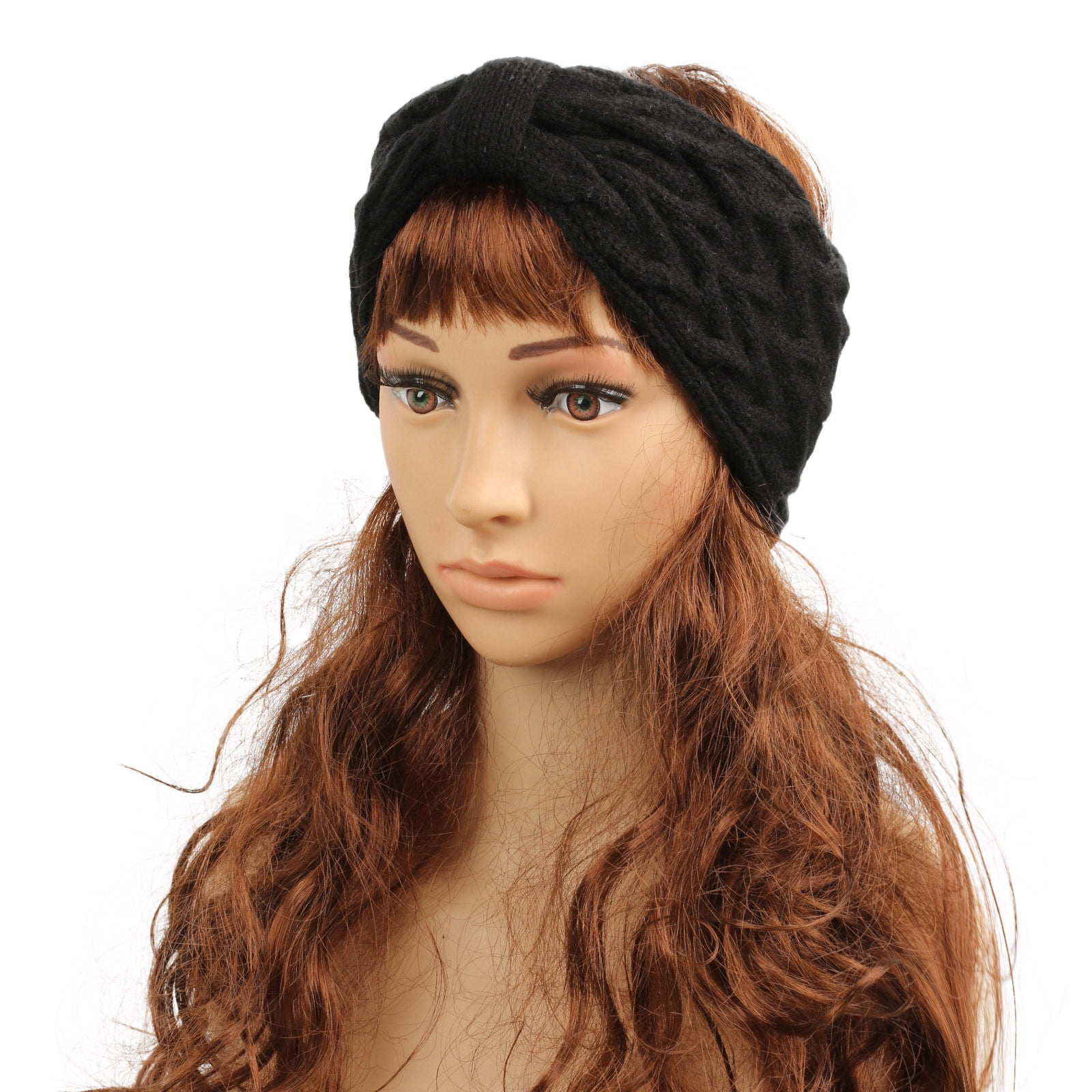 CFMIURAN Winter Head Band, Women's Winter Cable Knit Headband - Soft ...