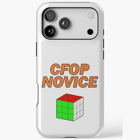 CFOP Novice Rubik Cube Art Phone Case for iPhone 11 12 13 14 15 16 17 ...