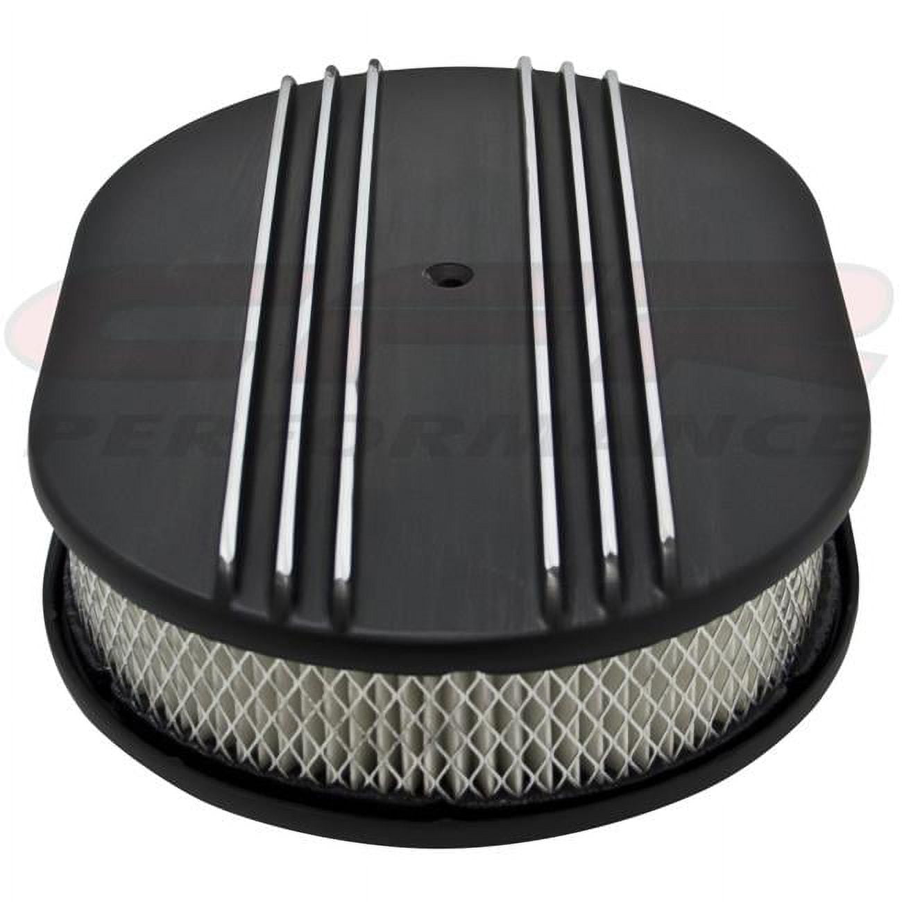 CFR 12 in. Chevy-Ford-Mopar Oval Black Aluminum Air Cleaner - Partial ...