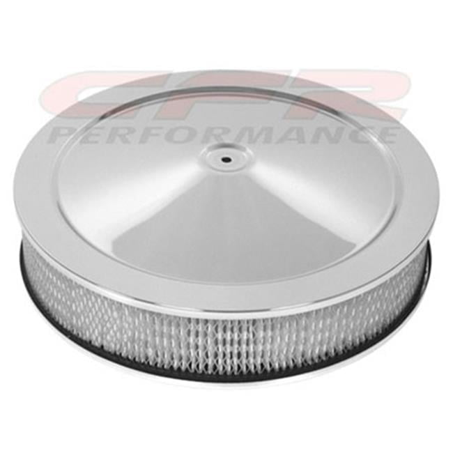 CFR 14 in. GM Chrome Steel Air Cleaner Set - Off-Set Base - Walmart.com