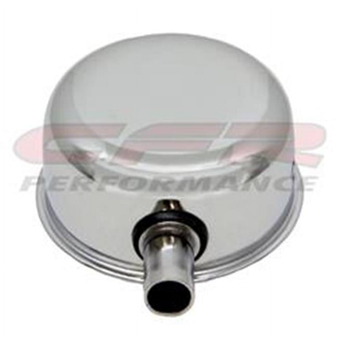 CFR HZ-9241-C Chrome Steel Breather with PCV Tube Smooth - Chevy, Ford ...