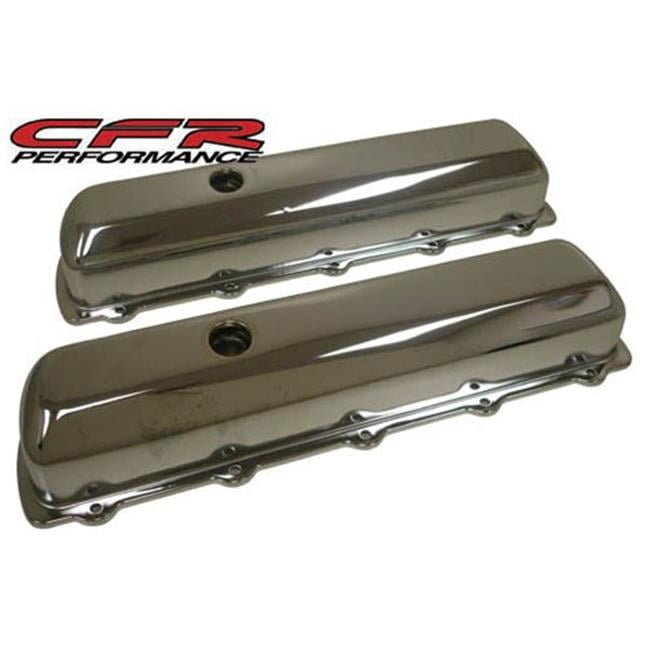 CFR Performance V8 Steel Valve Covers - Chrome for 1964-80 Oldsmobile ...