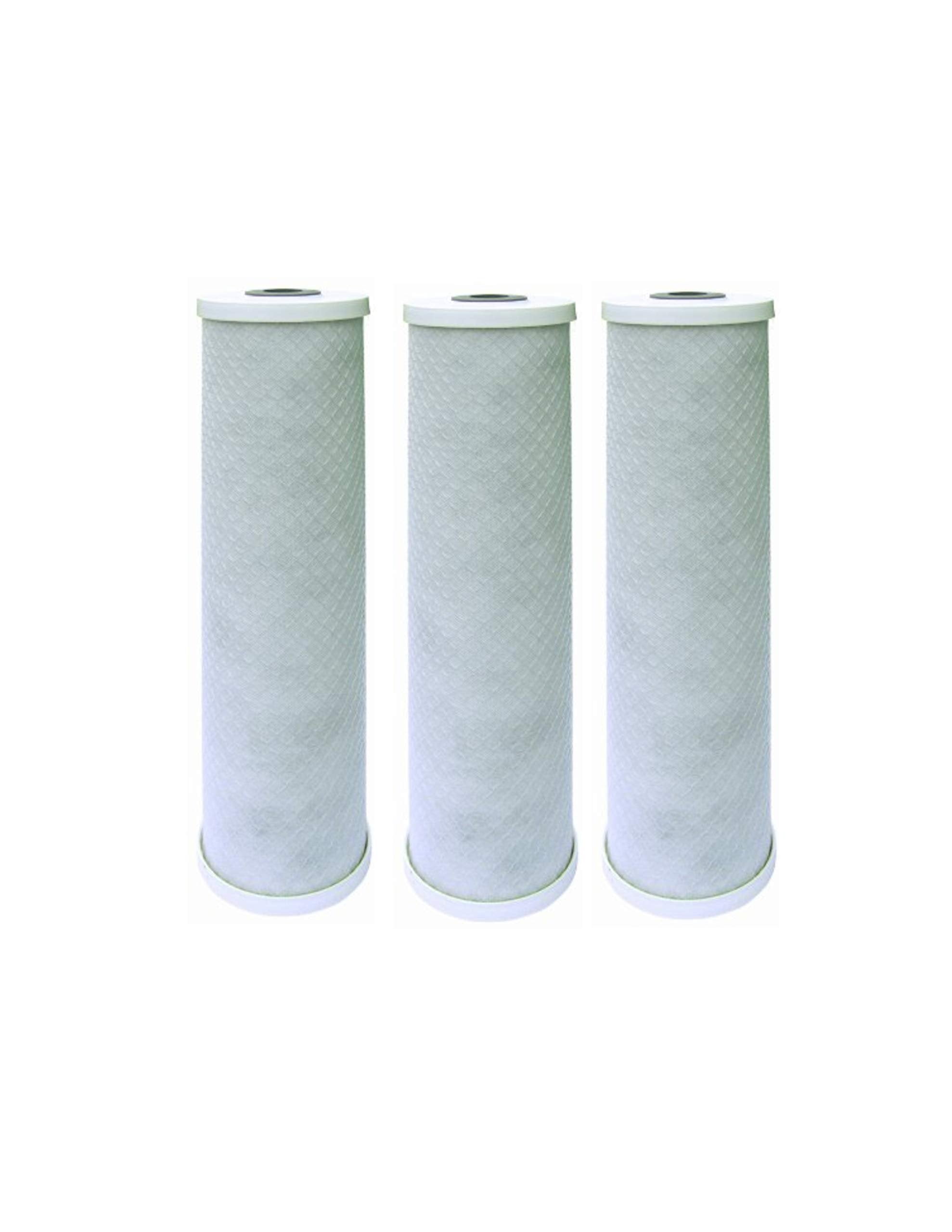 CFS 3 Pack Carbon Block Water Filter Cartridges Compatible with ...