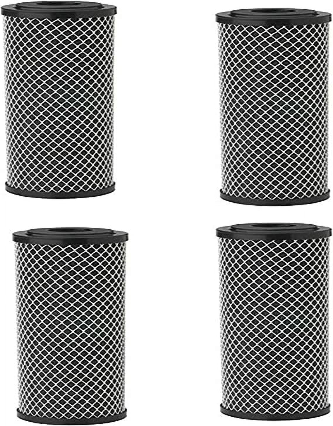 CFS – 4 Pack Pleated Carbon Block Water Filters Cartridge Compatible ...