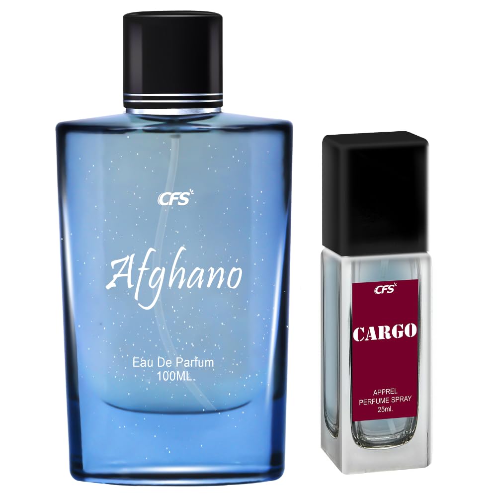 CFS Afghano 100ml Eau De Parfum Cargo Blue 25ml Long lasting Perfume ...