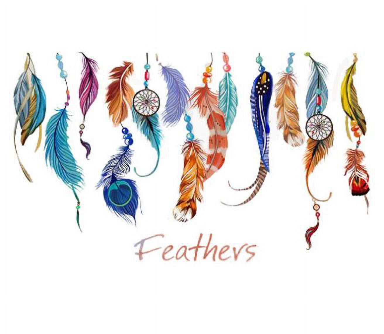 CFS Classic Creative Feather Wall Sticker Art Decal Mural - Walmart.com