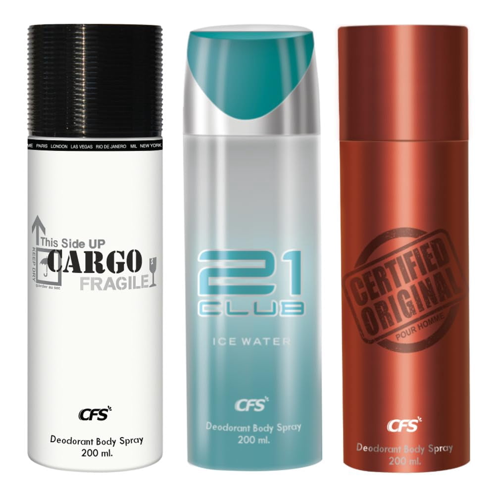 CFS Ice Water Cargo White Certified Brown Deodorant Body Spray Long ...
