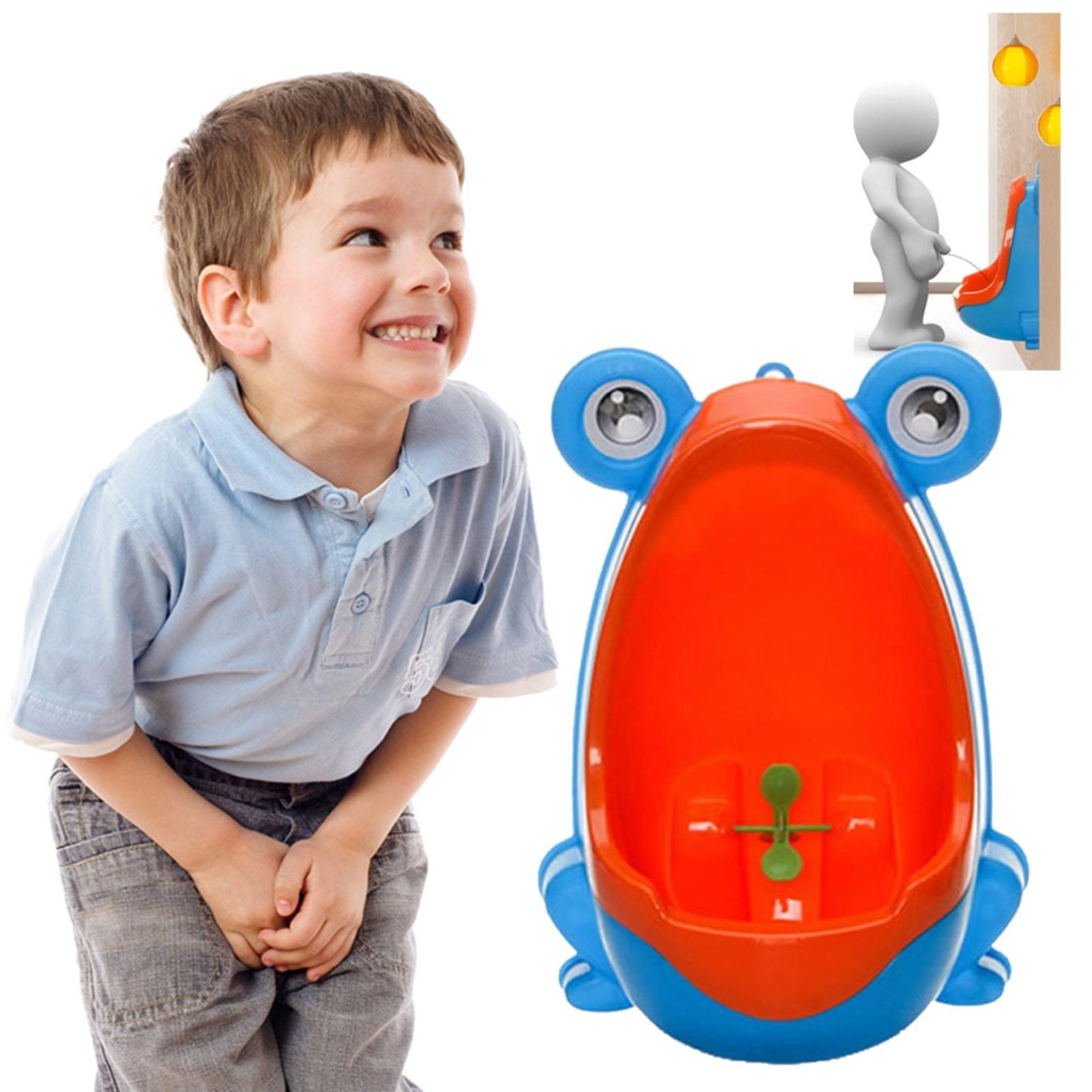 CFS Kids Urinal Frog Cartoon Design Boy Toilet Potty Training Urinal ...