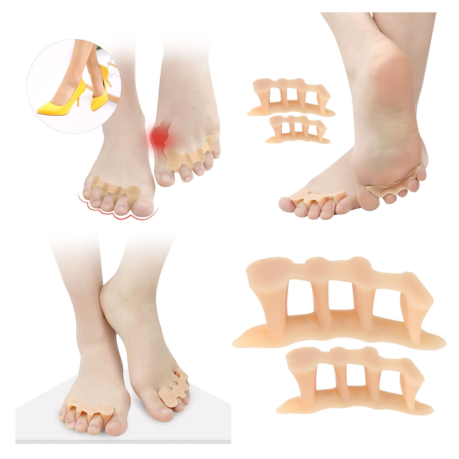 CFS Silicone Toe Separators Straightener Toe Corrector Spacer Spreader ...