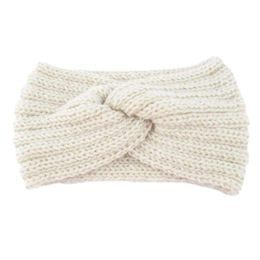 Cfxnmzgr Hair Rope Womens Knitted Headband Crochet Winter Warmer Lady