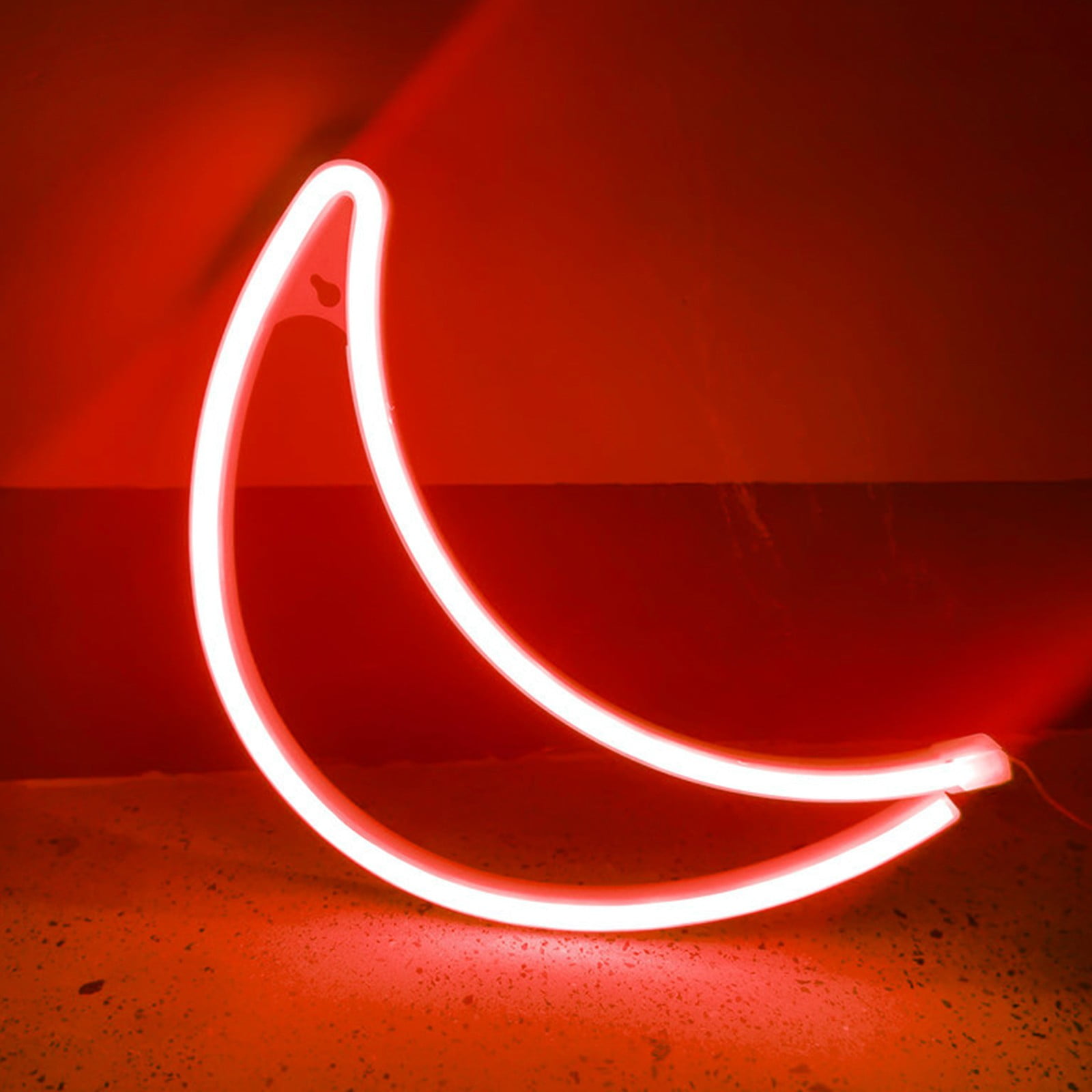 CFXNMZGR Led Light Moon Neon Wall Hanging Led Thundershower Lantern ...