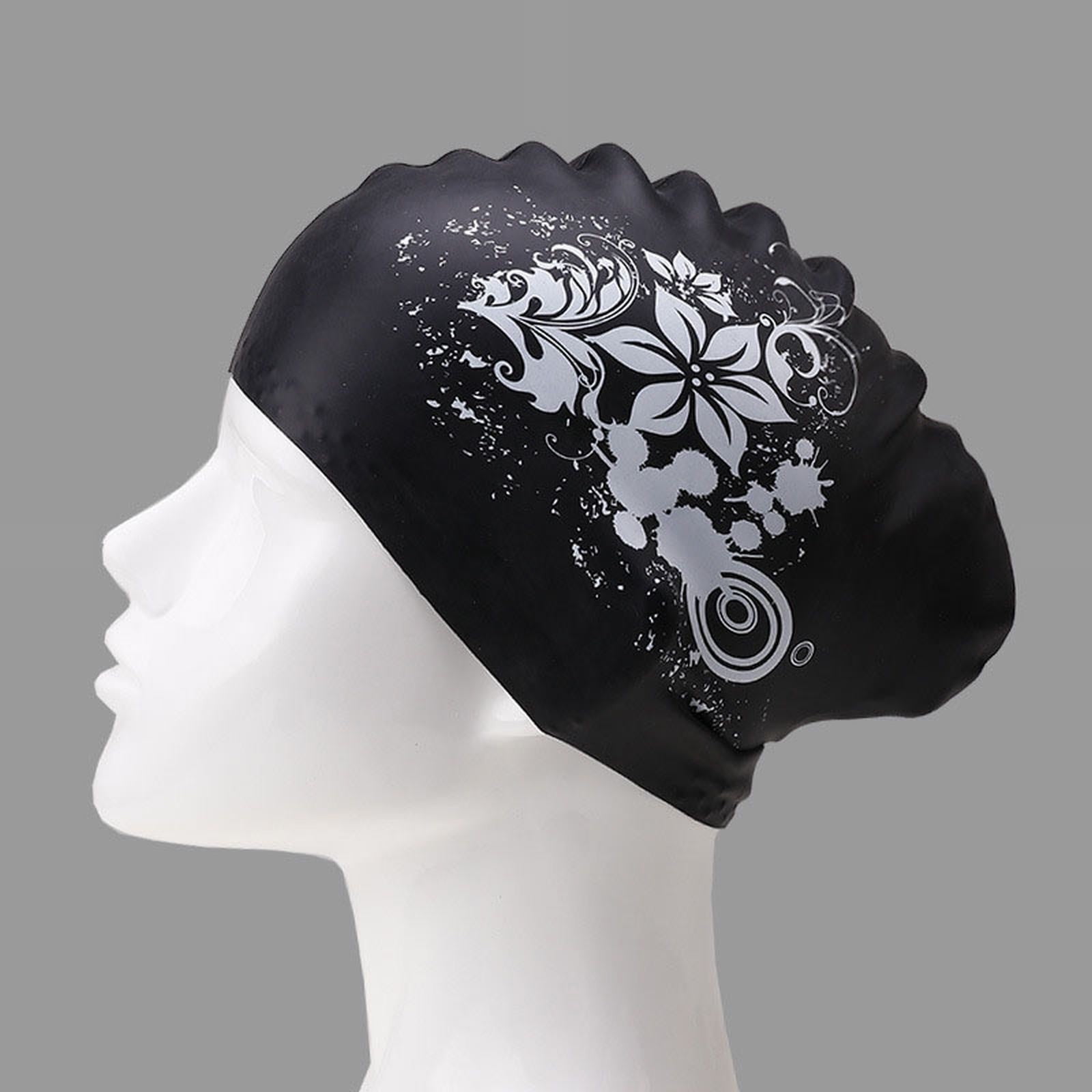 CFXNMZGR Swimming Women Silicone Swimming Cap High Elasticity Thick ...