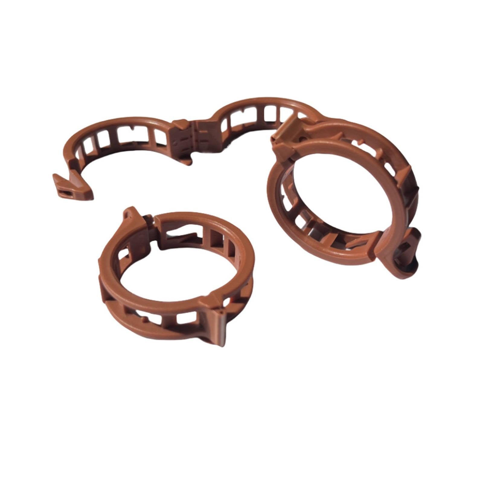 CFan7Gang Clearance The plant plastic fixing clip is brown 200Pcs ...