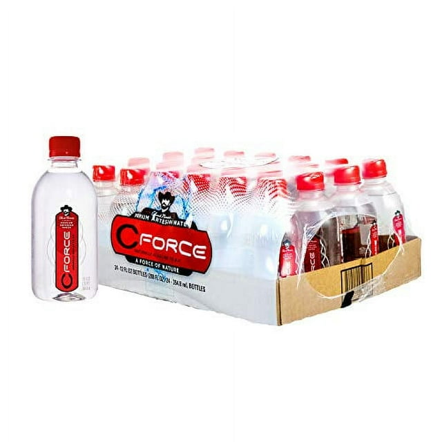 CForce Pure Mineral Volcanic Balanced Bottled Water, Naturally Alkaline ...