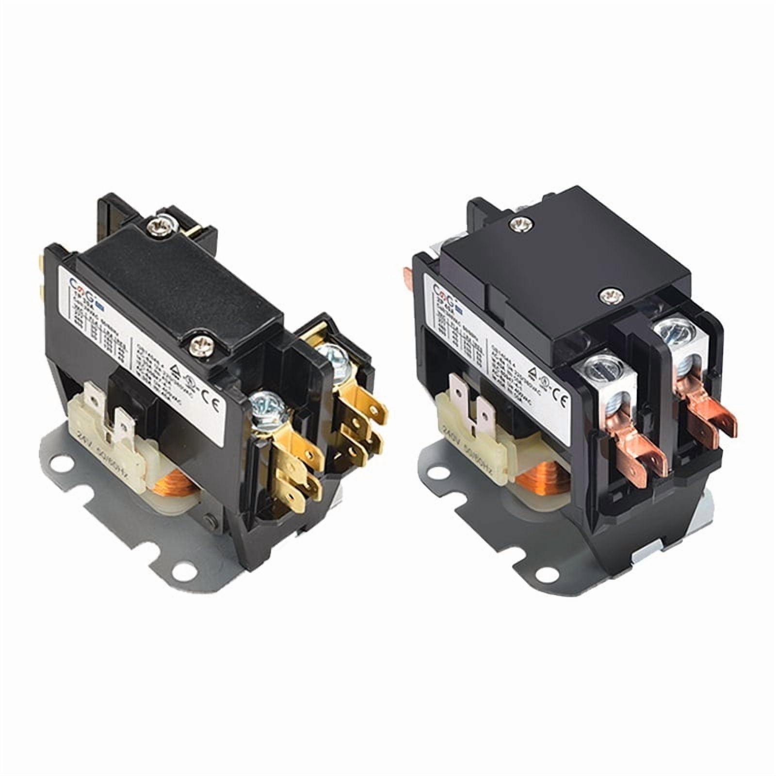 CG 1P 2P Air Conditioner Contactor Normally Open 24V 120V 240V Coil AC ...