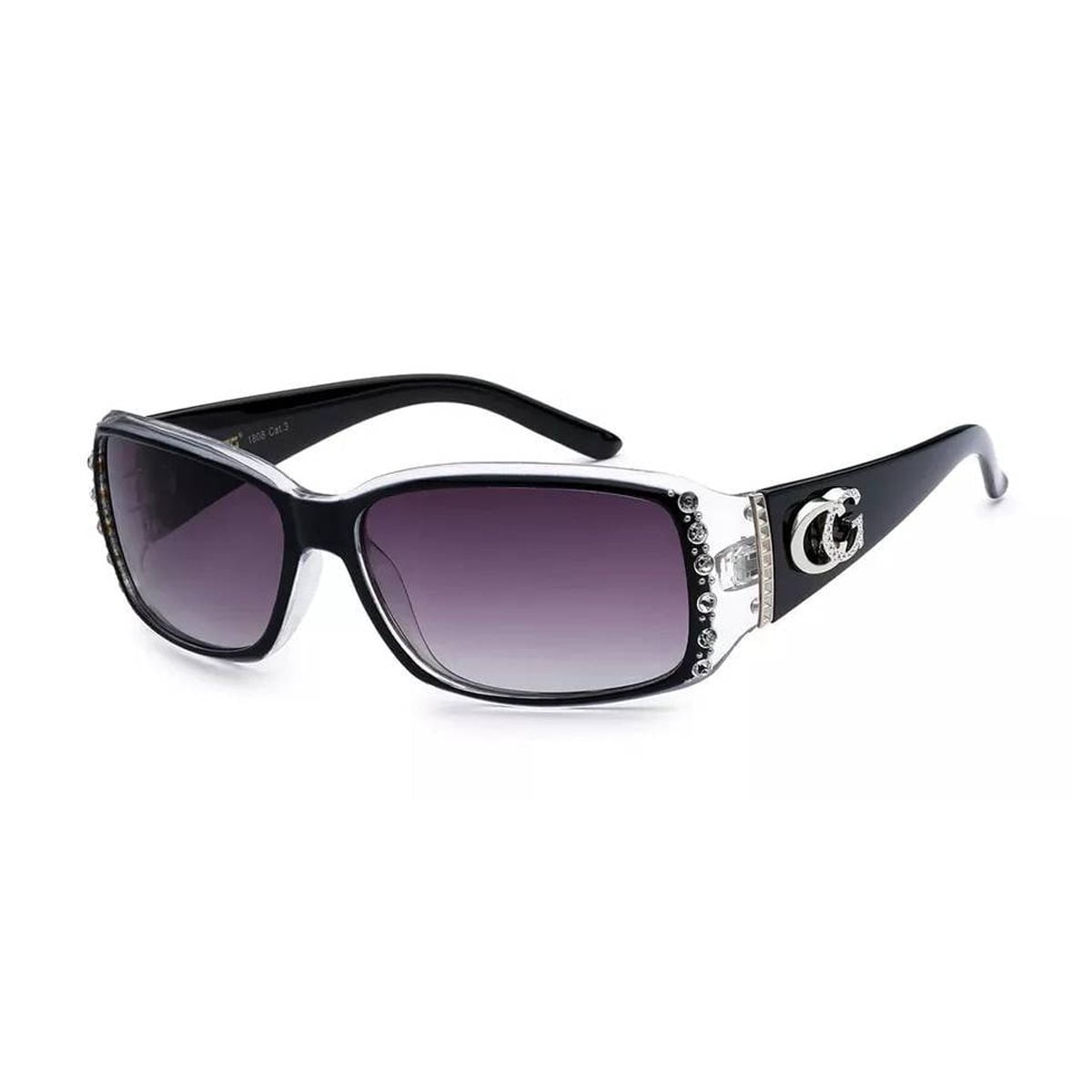 CG Eyewear Sunglasses Designer Fashion With Rhinestones Plastic Frames ...