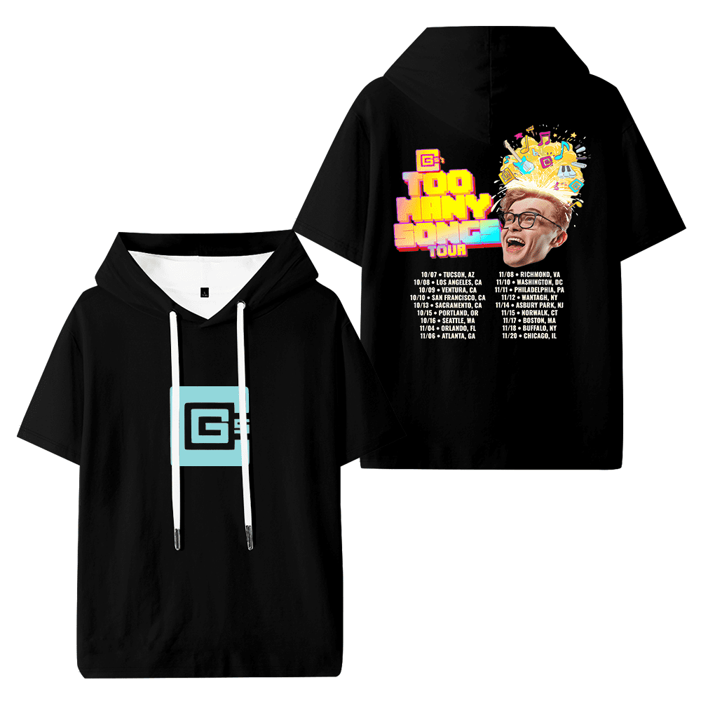 CG5 Too Many Songs Tour Hooded T-shirt Women Men Short Sleeve Tee ...