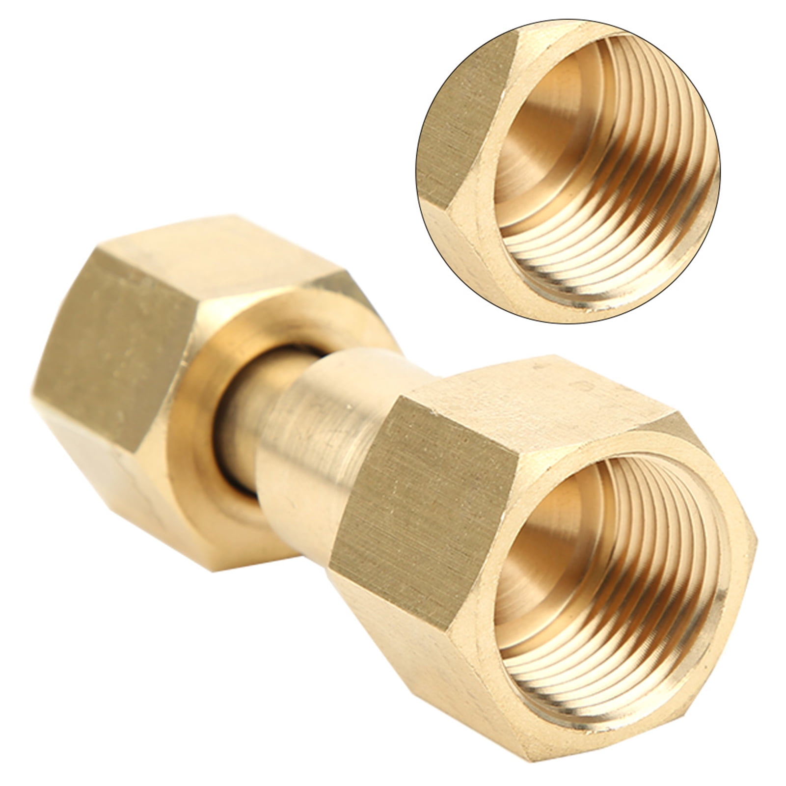 CGA-320 to CGA-580 Brass Adapter, CO2 Tank to Argon Regulator Converter ...