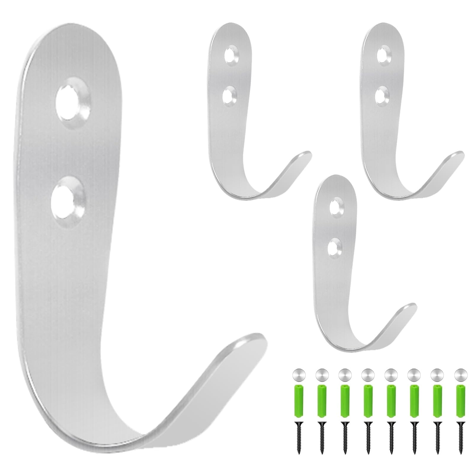 CGBE Coat Hooks for Wall, Heavy Duty Outdoor Hooks for Hanging Towel No ...