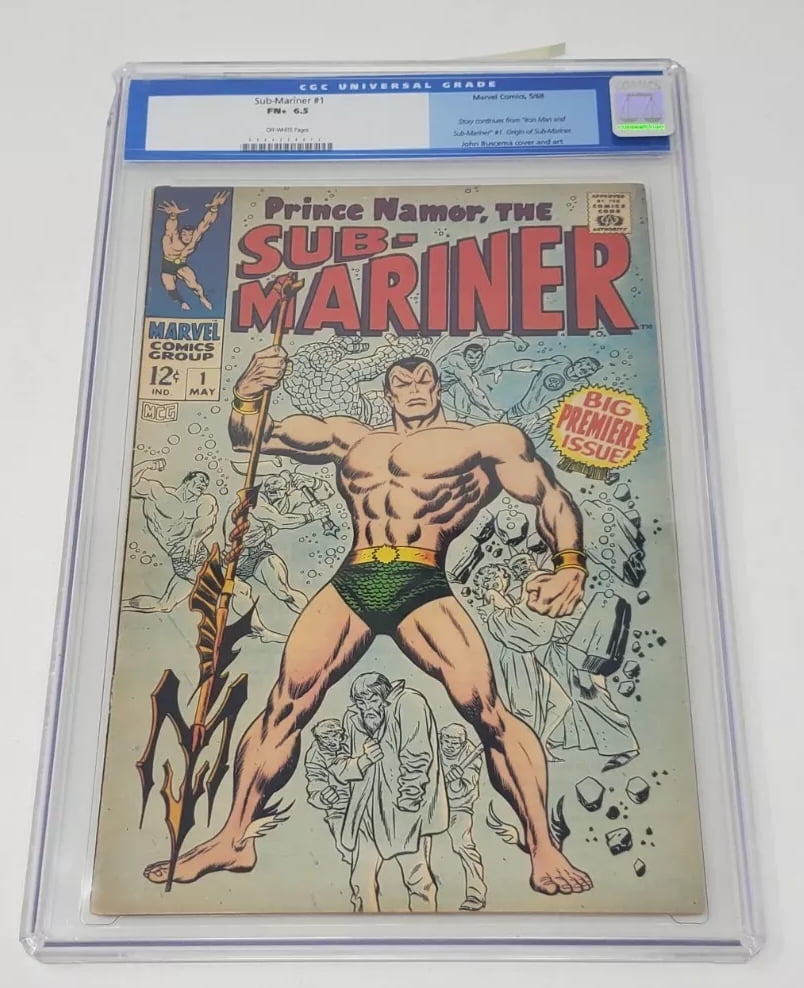 CGC Graded 6.5 FN+ Marvel Comics 1968 Sub-Mariner Issue #1 - Chipped ...