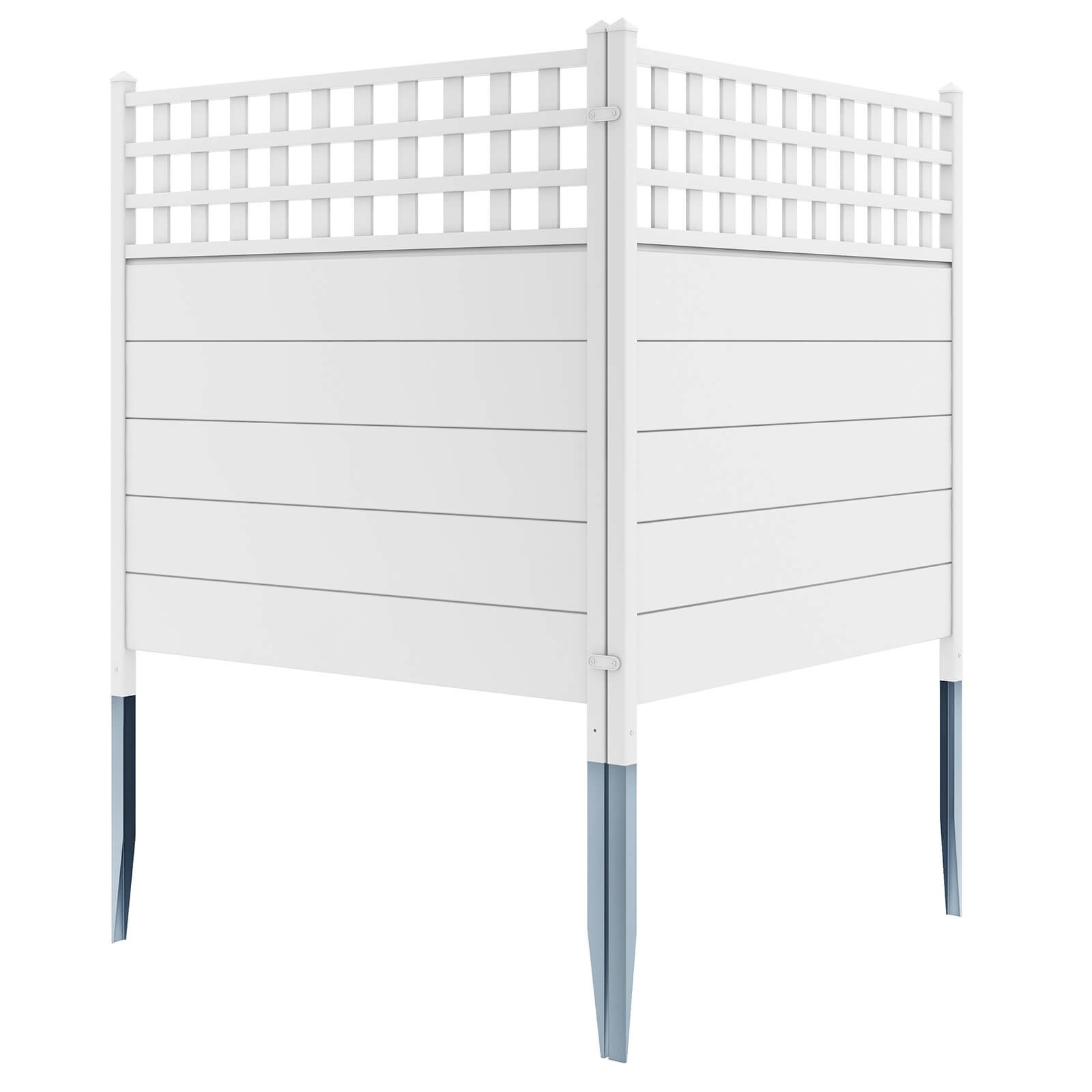 CGDYCF 2 Pack 45"x45" Air Conditioner Fence Panels, Outdoor Privacy ...