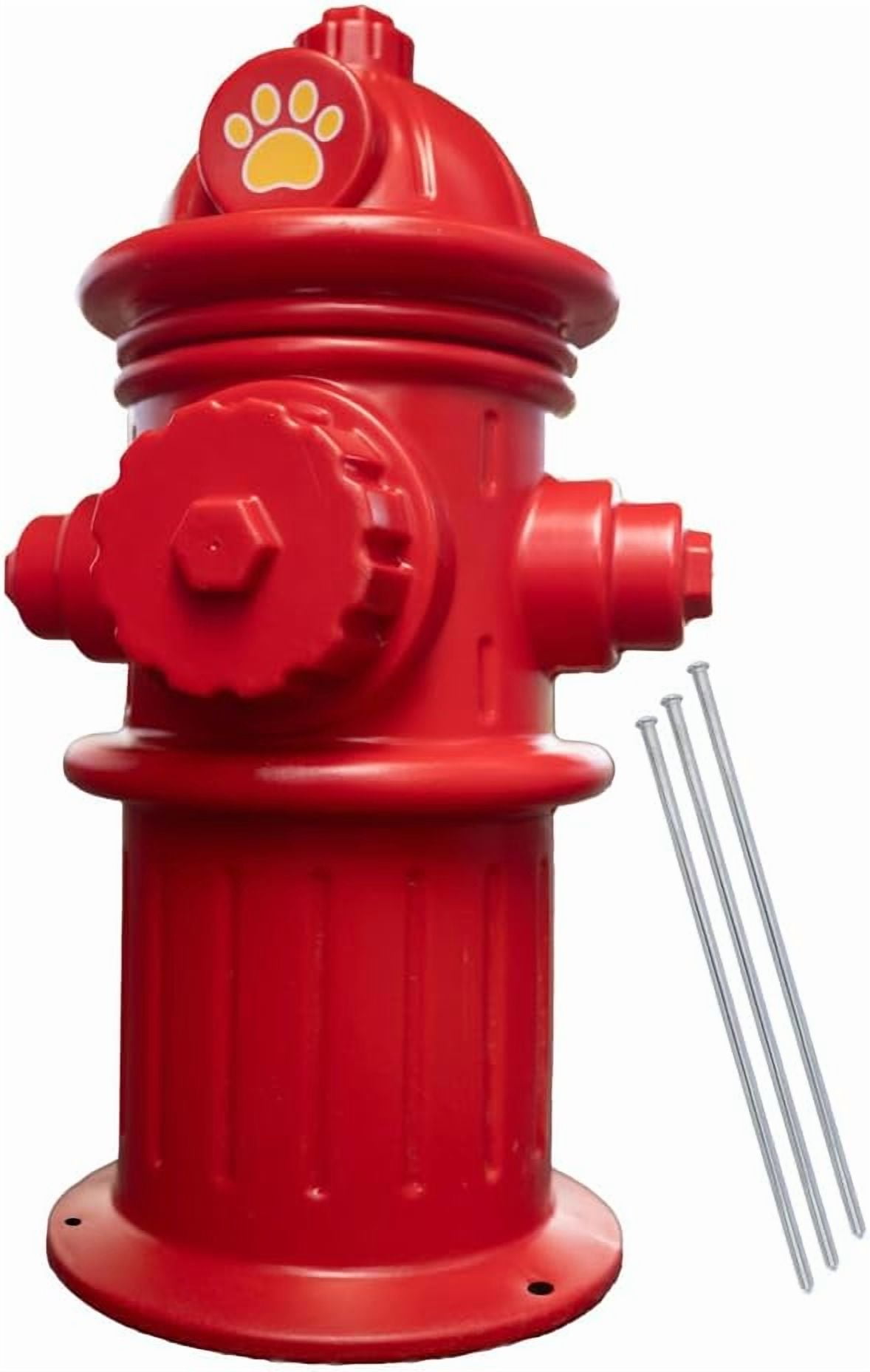 CGDYCF 24" Dog Fire Hydrant Pee Post Outdoor, Red Plastic Fake Fire ...