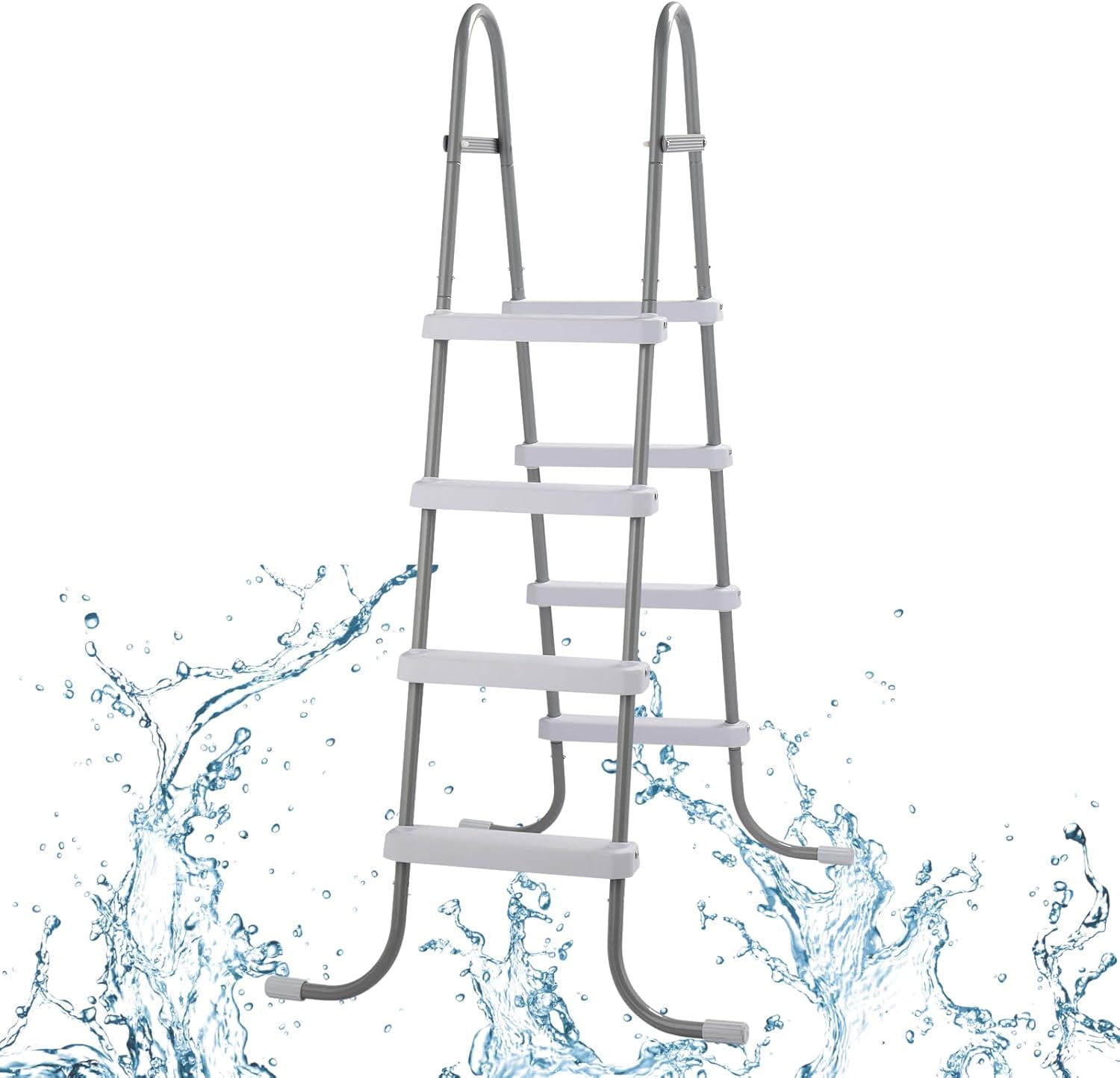 CGDYCF 4-Step Pool Ladder for 52" Above Ground Pools, Heavy-Duty Steel ...
