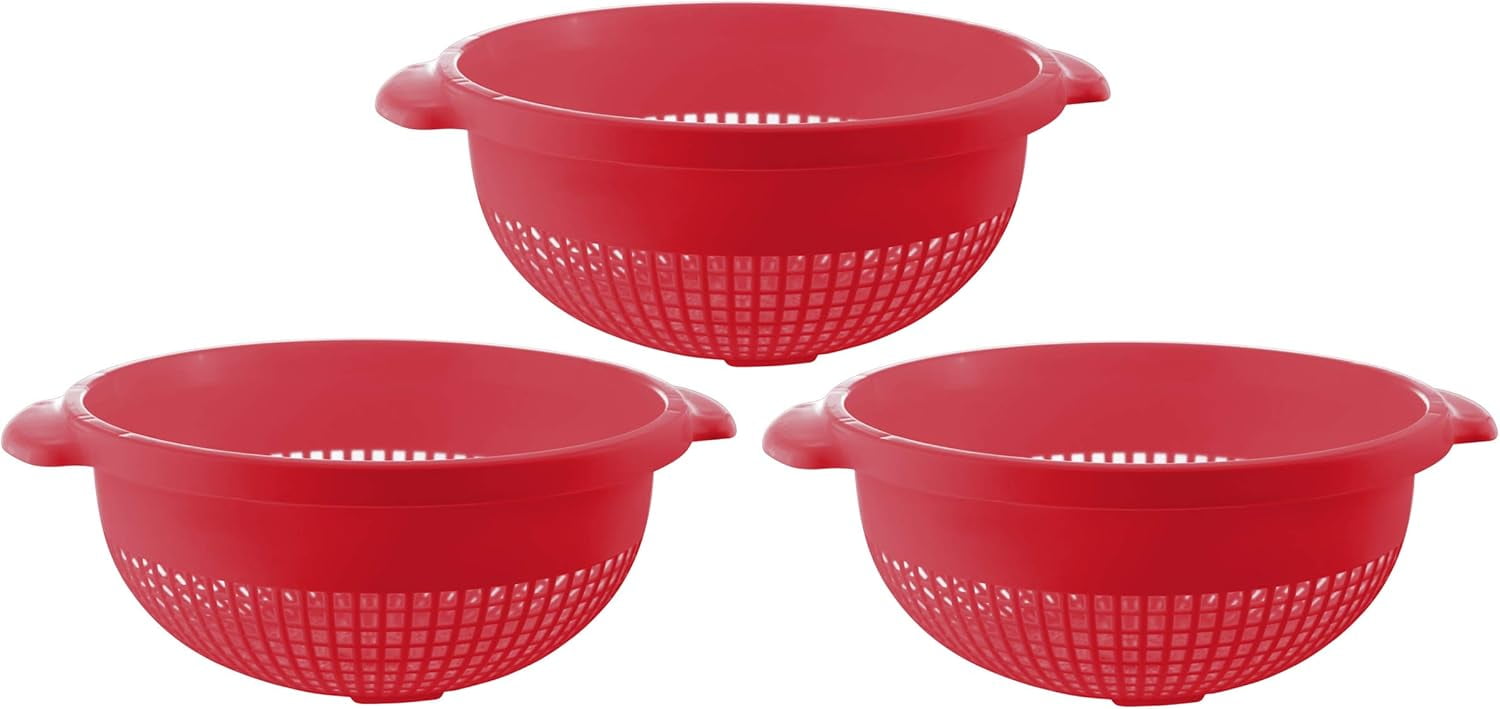 CGDYCF BPA-Free Deep Plastic Colander Strainer with Handles, Durable ...