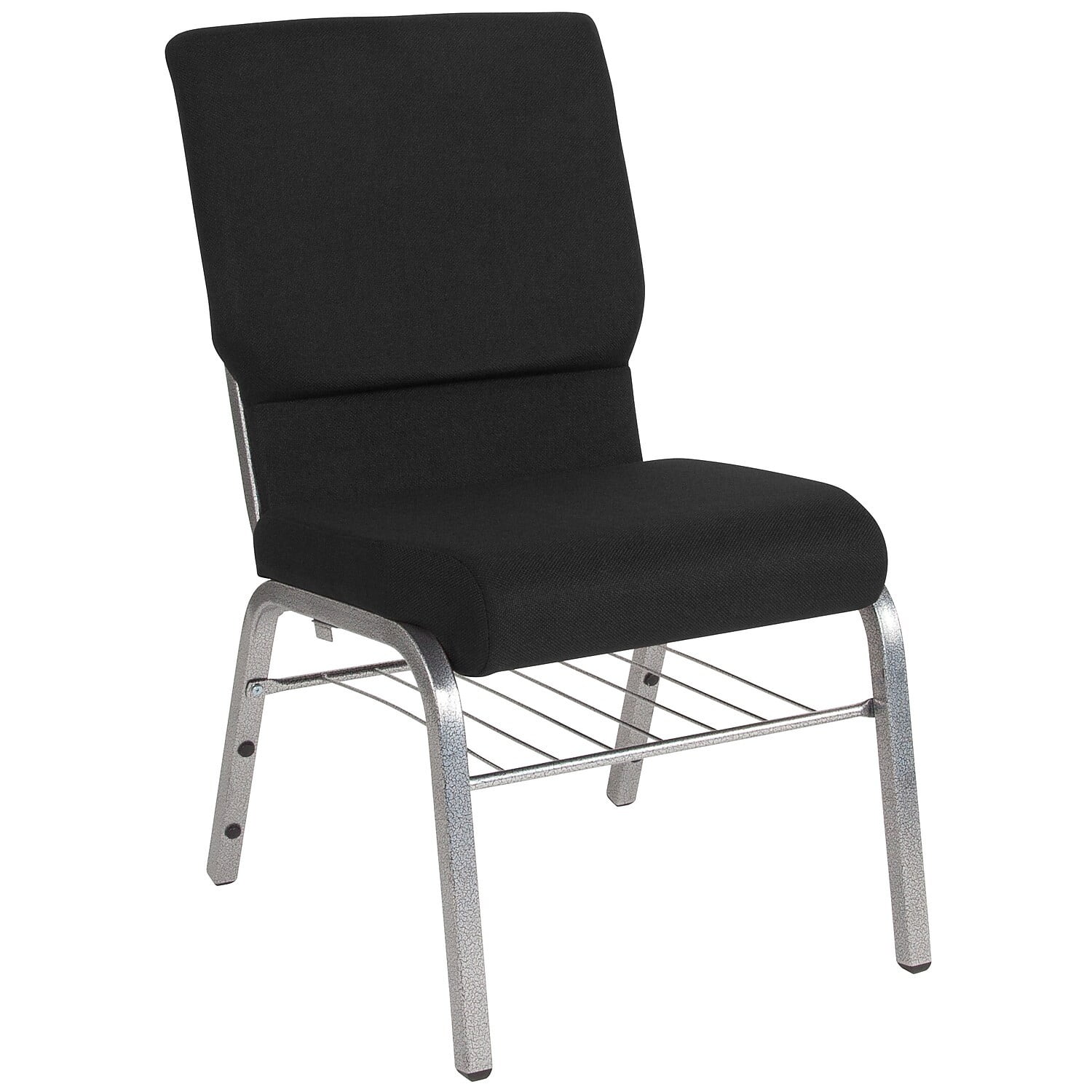 CGDYCF Fabric Church Chair with Book Rack and Ganging Bracket, 4" Thick ...