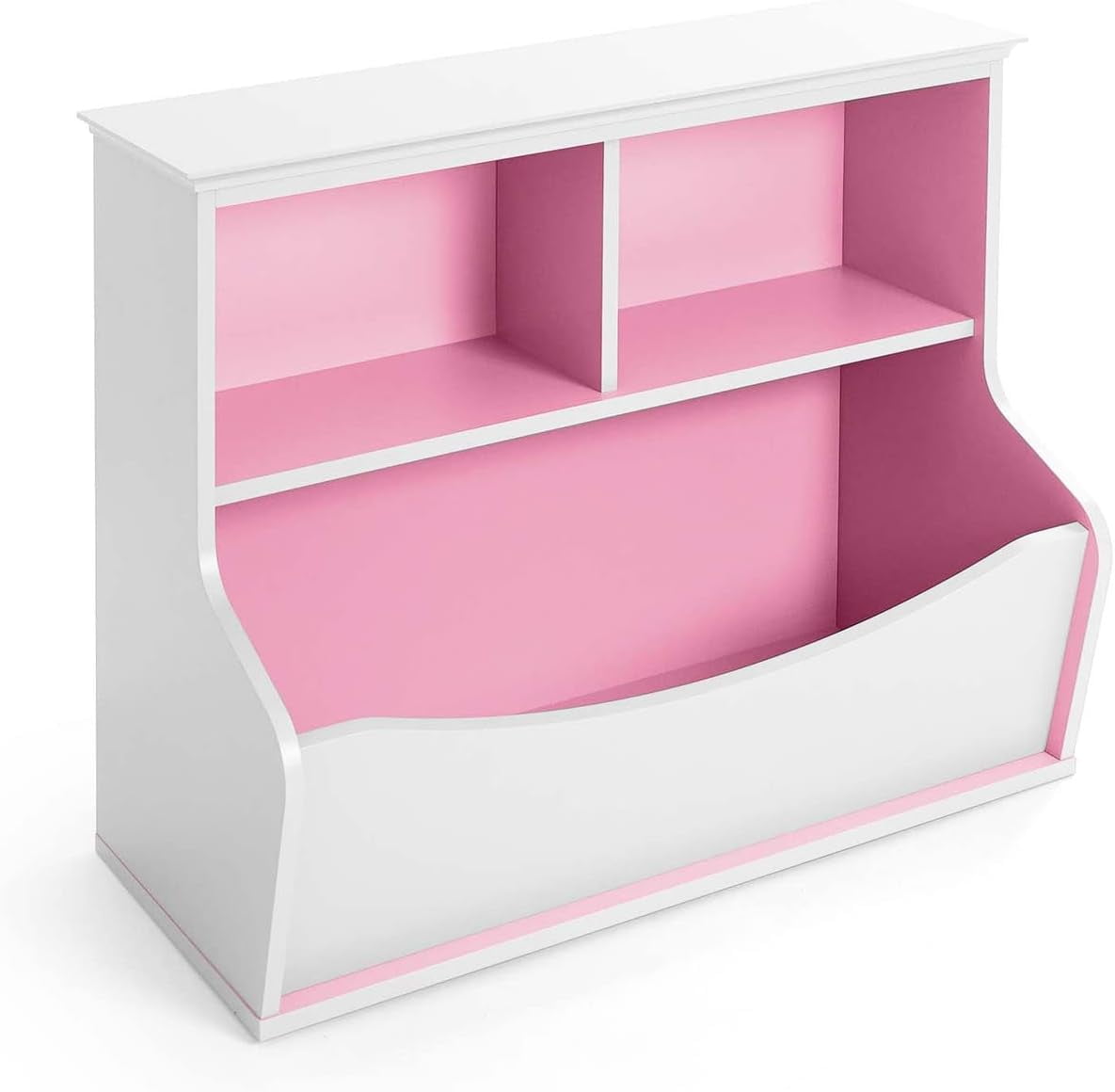 CGDYCF Kids Toy Storage Organizer with Open Cubbies, Bookcase Shelf ...