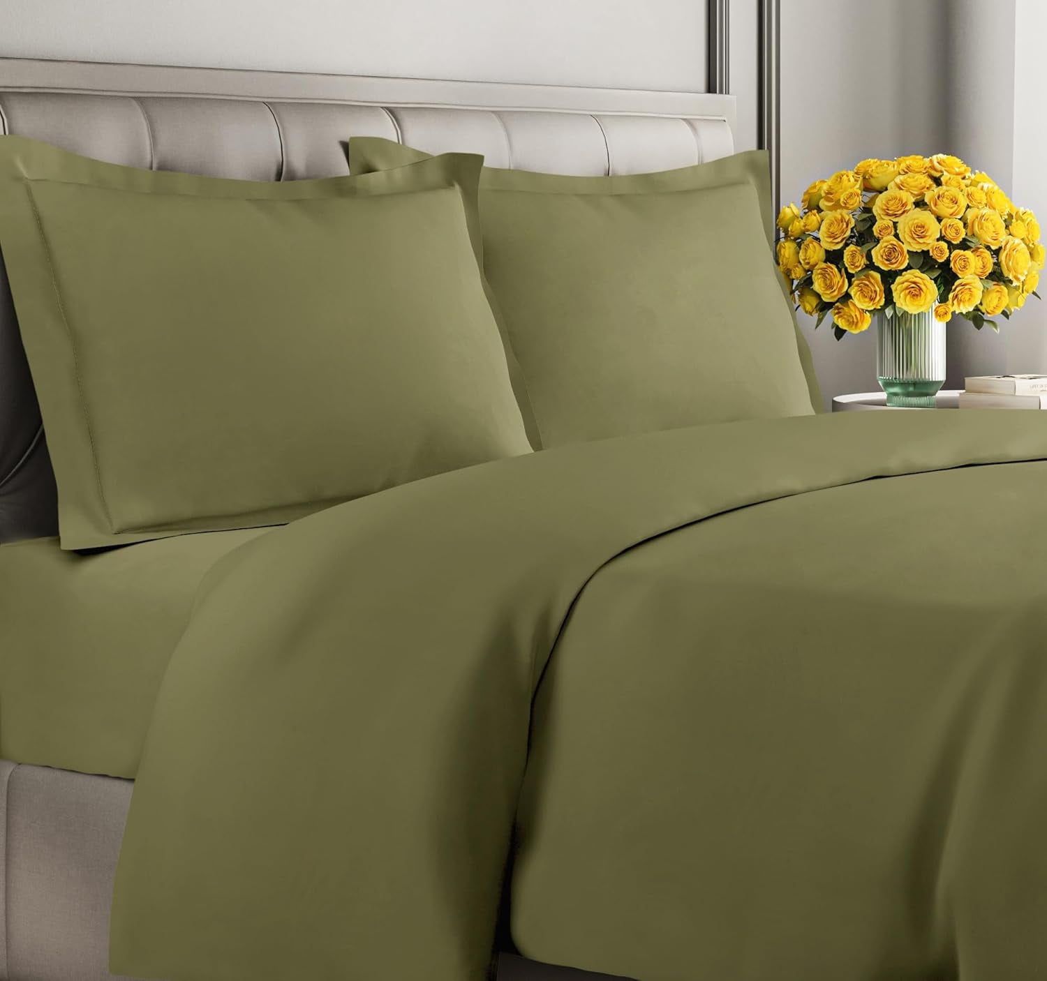 CGK Linens 3-Piece Premium Duvet Cover Set - Full Size Soft Comforter ...