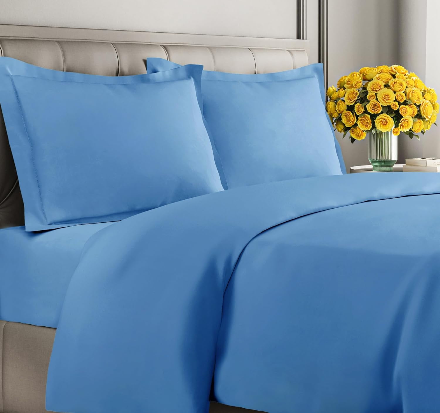 CGK Linens 3-Piece Premium Duvet Cover Set - King Size Soft Comforter ...